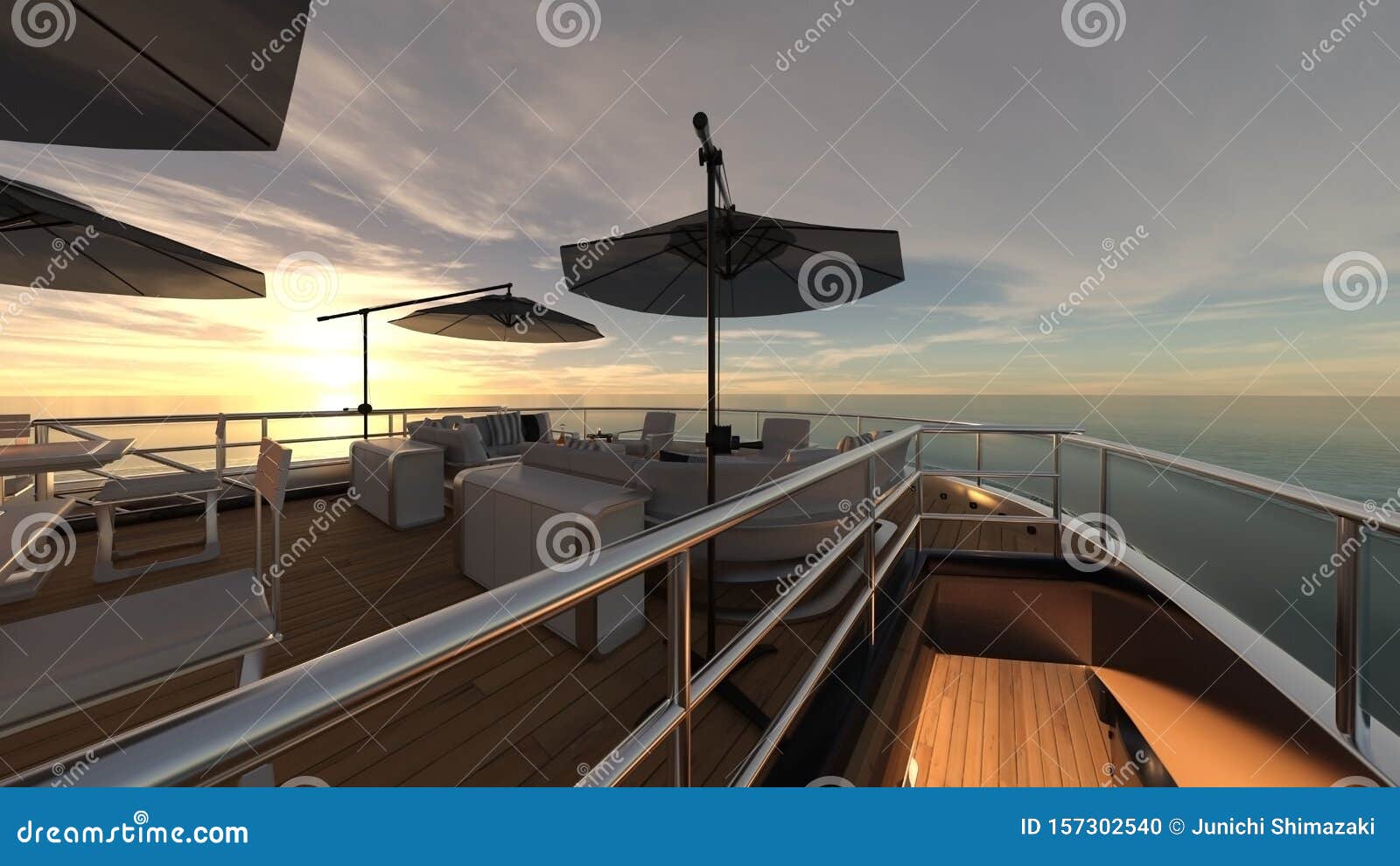3D CG rendering of ship stock illustration. Illustration of level ...