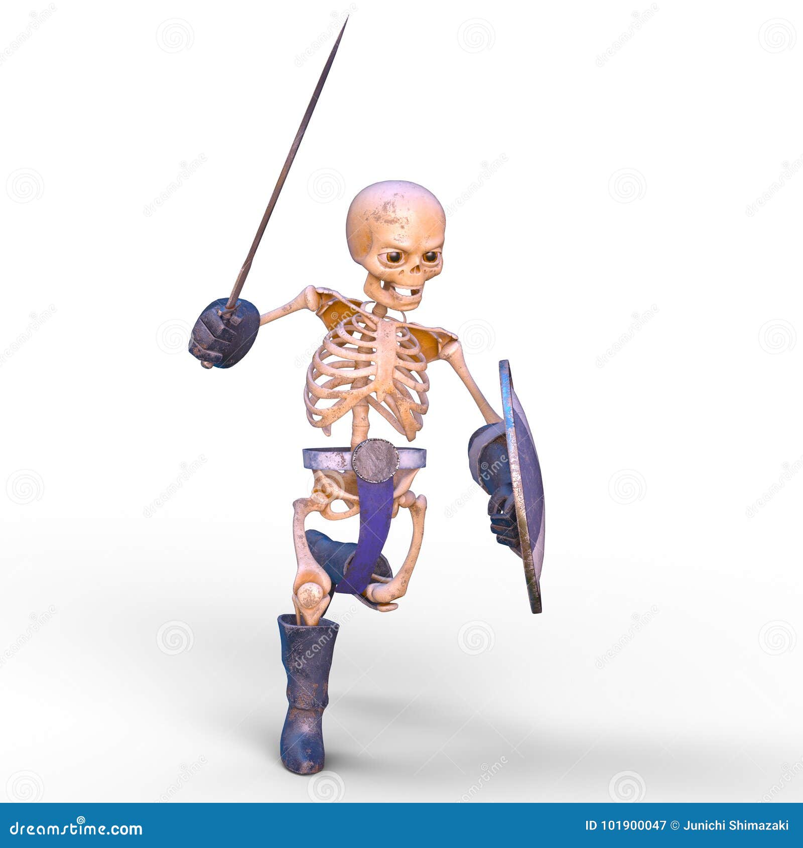 Skeleton knight stock illustration. Illustration of soldier - 101900047