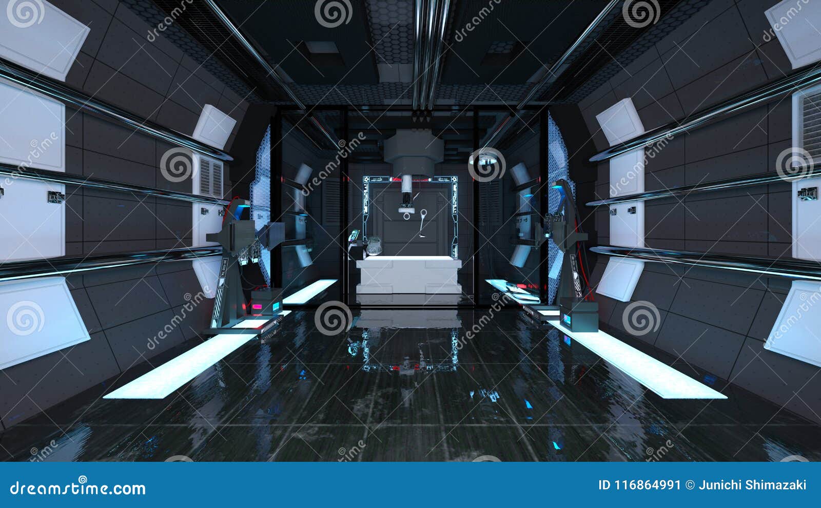 Space station laboratory stock image. Image of control - 116864991