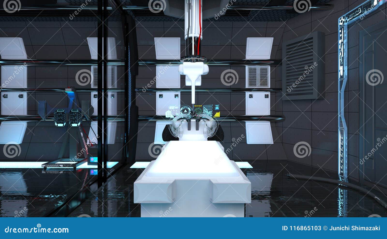 Space station laboratory stock image. Image of bench - 116865103