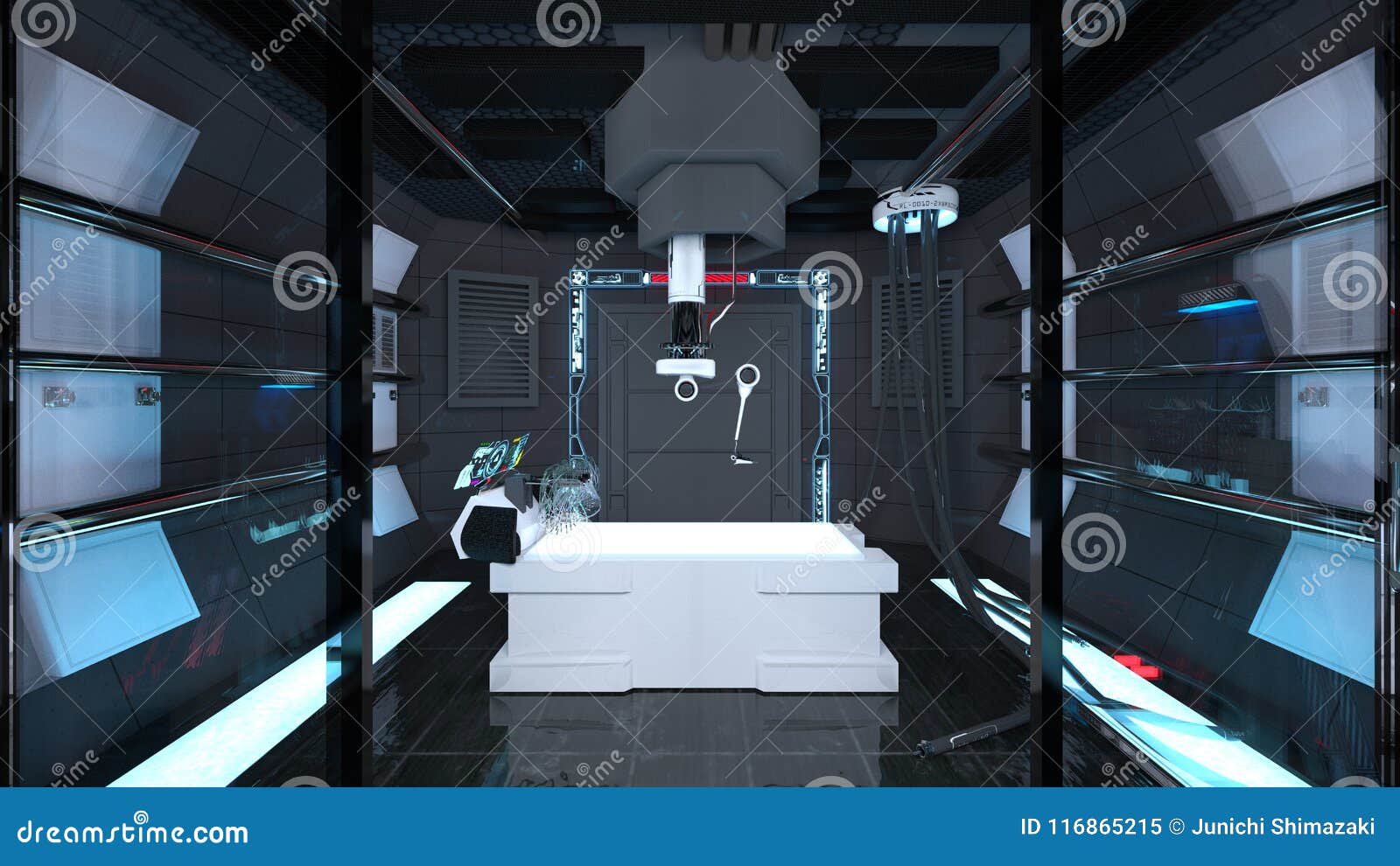 Space station laboratory stock image. Image of control - 116865215