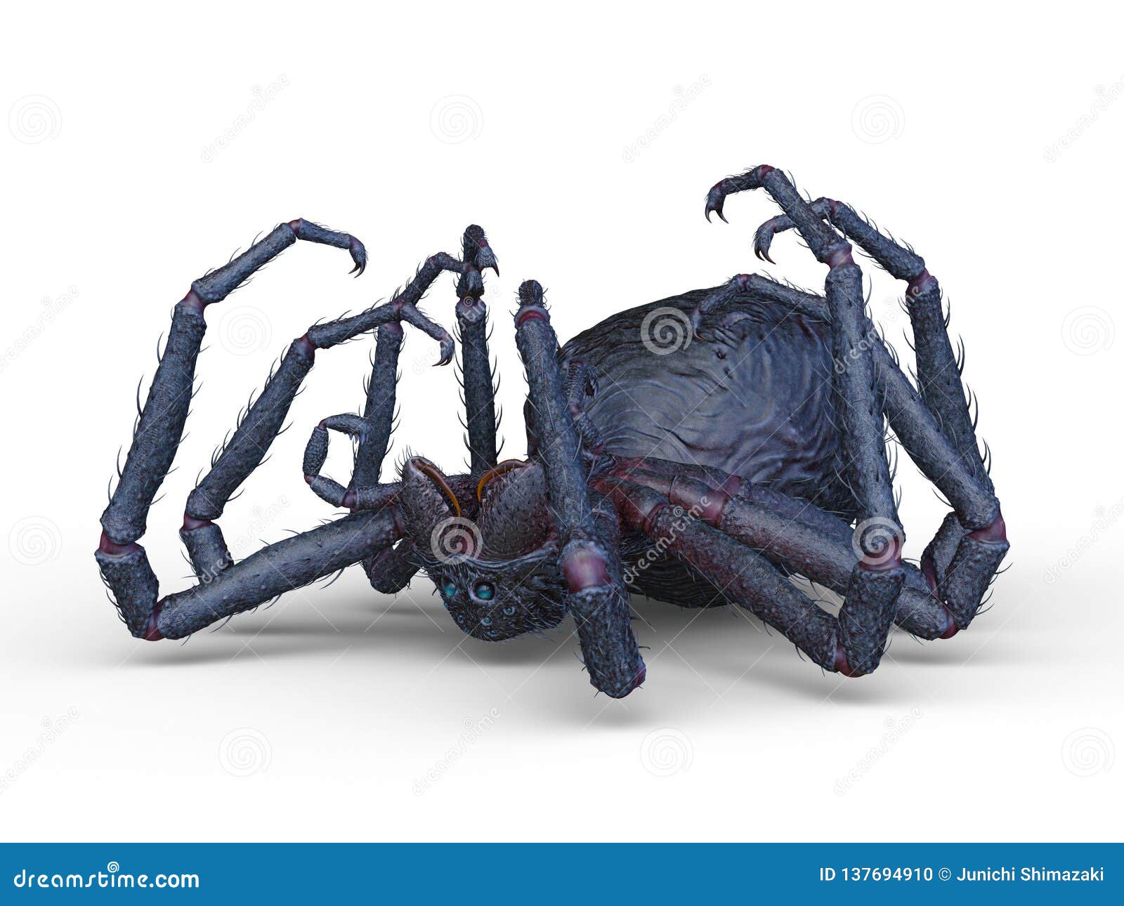 3D CG rendering of spider stock illustration. Illustration of ...