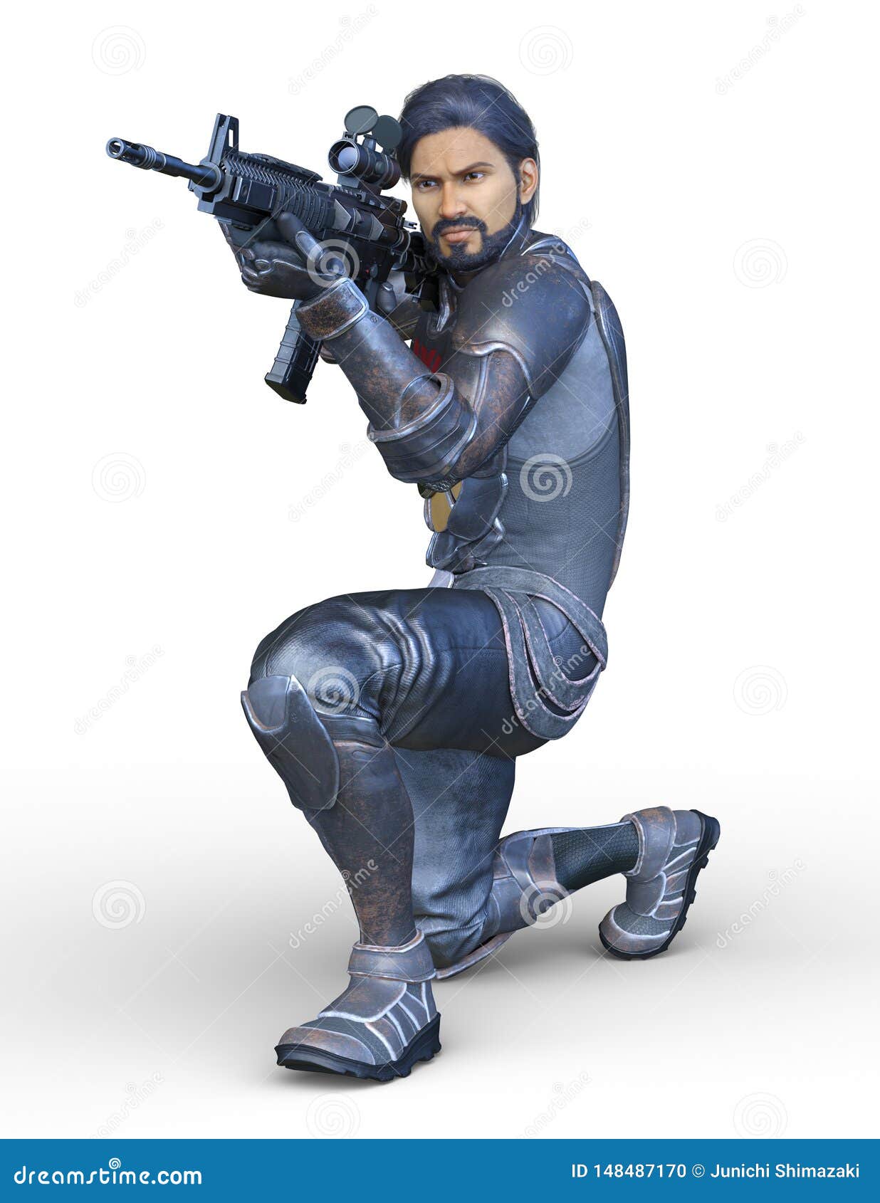 3D CG Rendering of Strong Man Stock Illustration - Illustration of huge ...