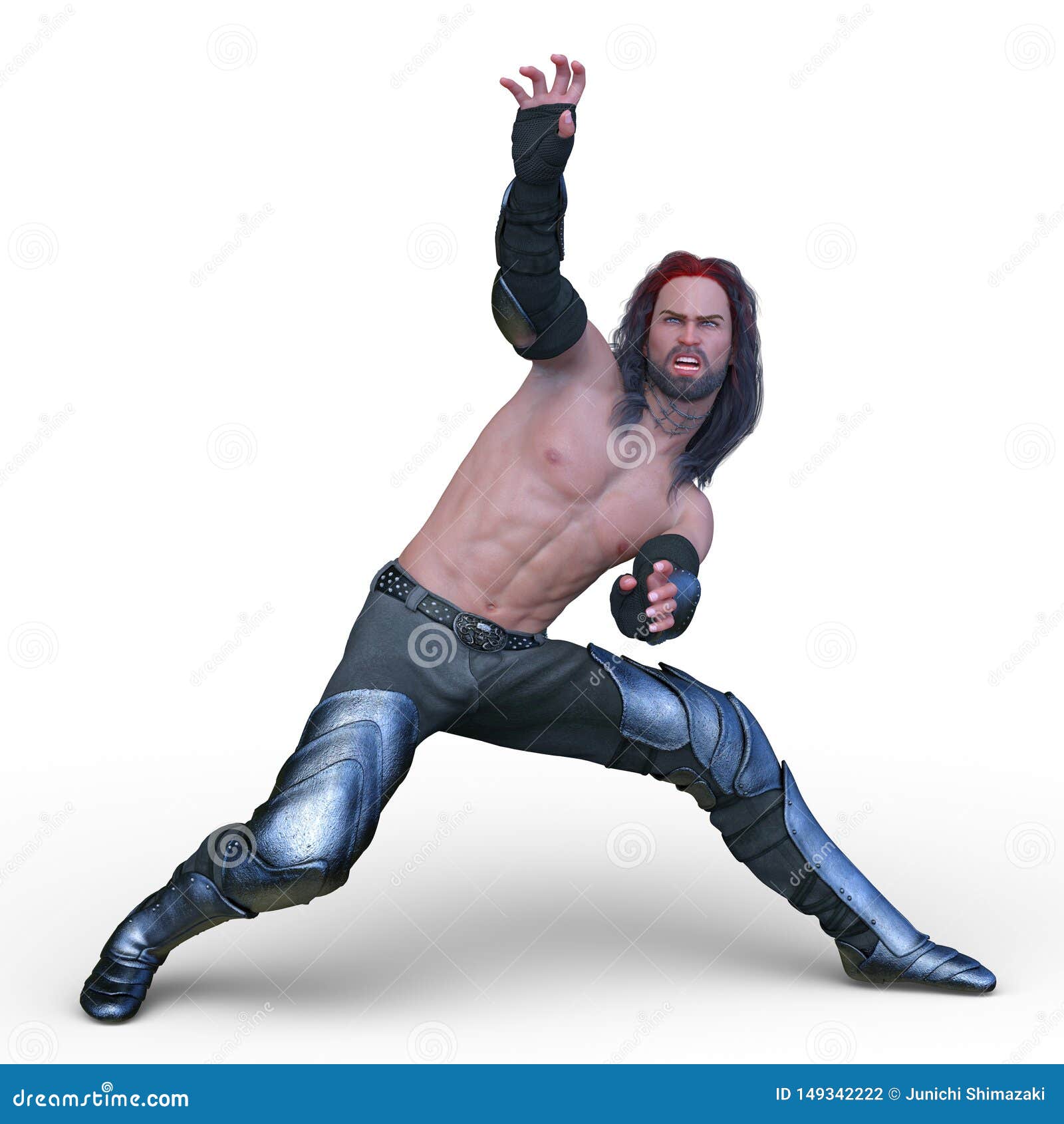 3D CG Rendering of Strong Man Stock Illustration - Illustration of ...