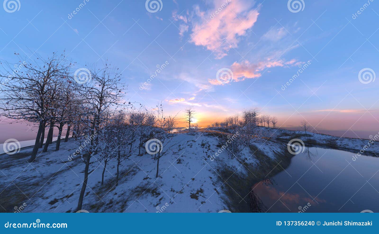 3D CG Rendering of Superb View Stock Illustration - Illustration of ...