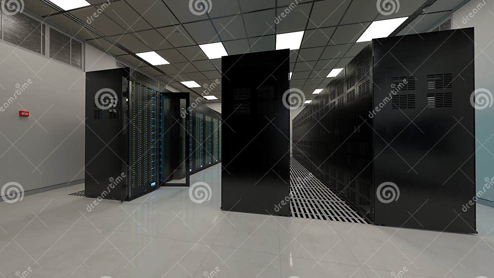 Supercomputing center stock photo. Image of processor - 114277620