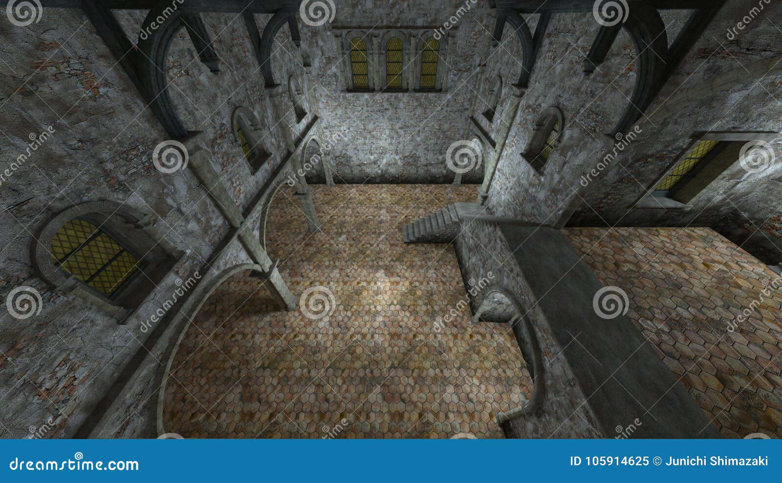 Underground fortress stock illustration. Illustration of dungeon ...