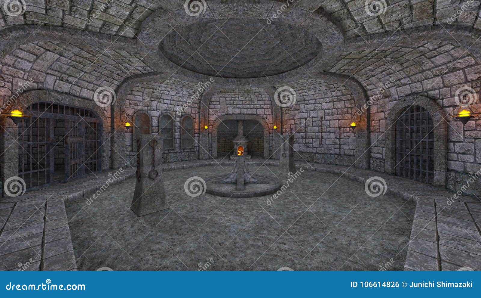 Underground fortress stock illustration. Illustration of rendering ...