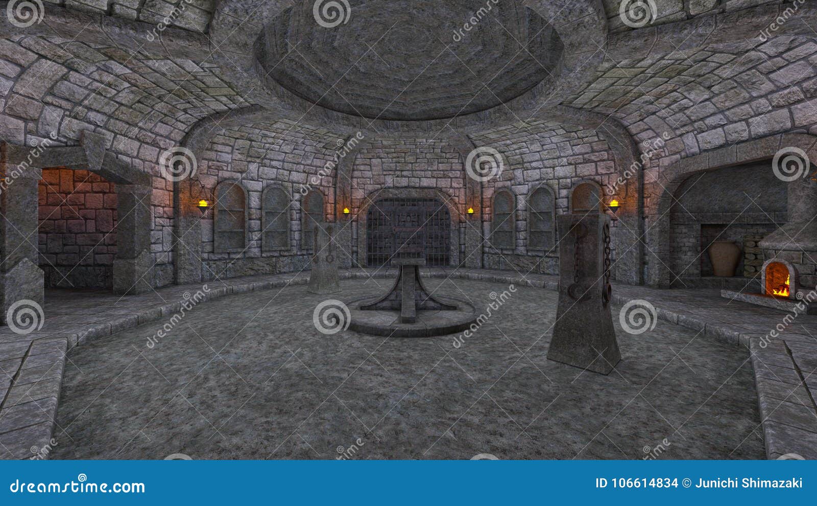 Underground fortress stock illustration. Illustration of room - 106614834