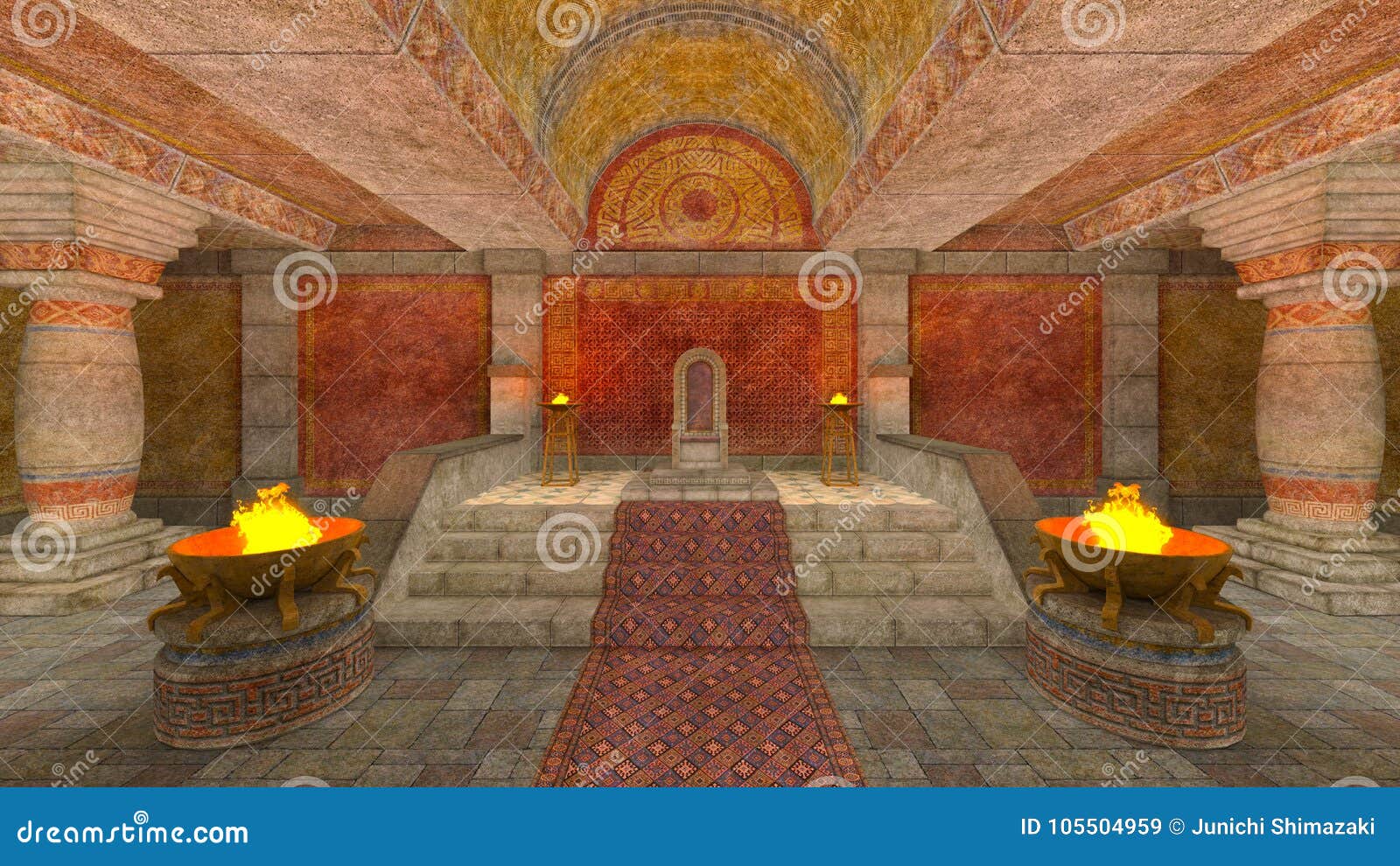 Underground temple stock illustration. Illustration of ruins - 105504959