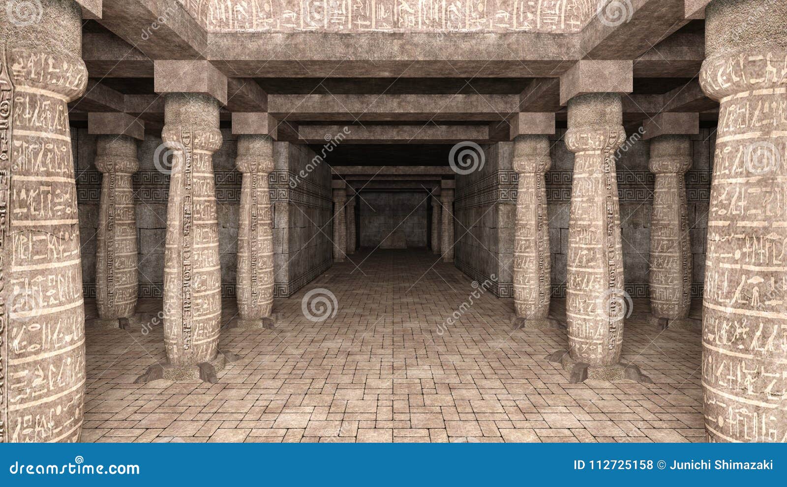 Underground temple stock illustration. Illustration of stone - 112725158