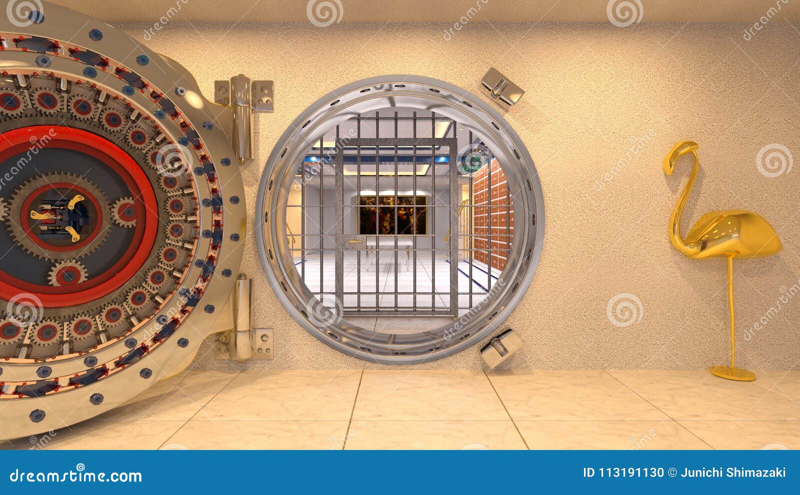 Vault room stock photo. Image of security, rendering - 113191130