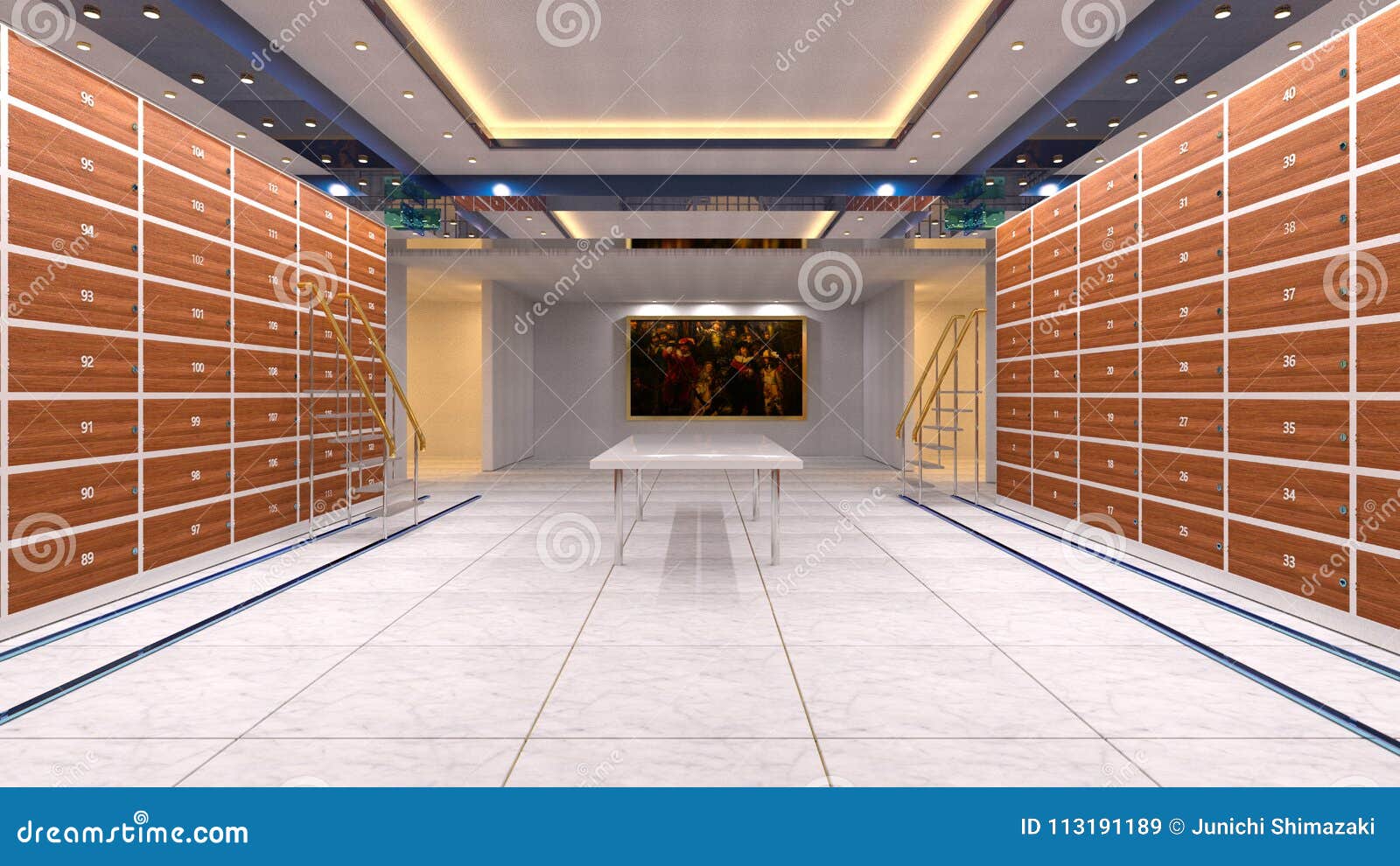 Vault room stock image. Image of safe, gold, rendering - 113191189