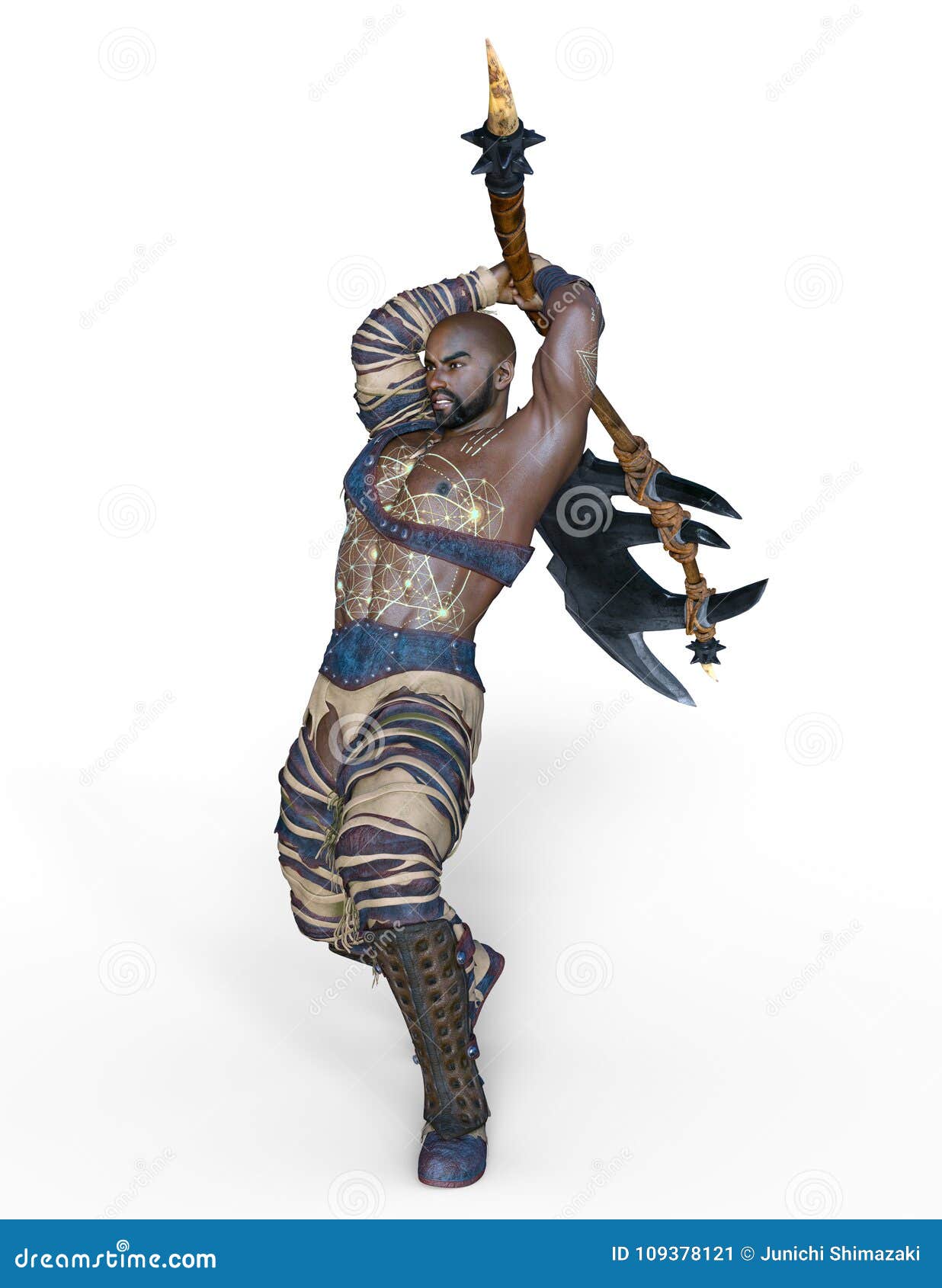 Warrior stock illustration. Illustration of weapon, battle - 109378121