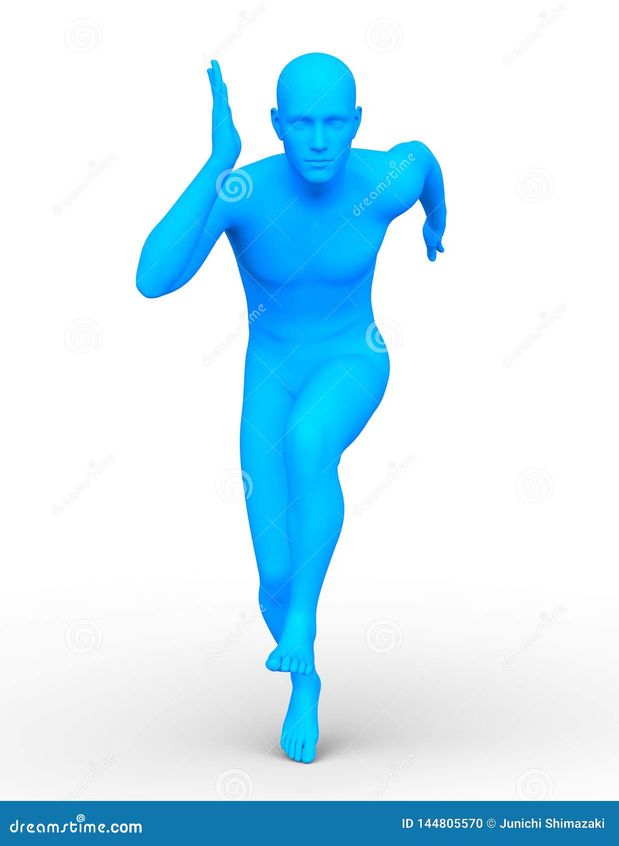 3D CG Rendering of Wire Frame Man Stock Illustration - Illustration of ...