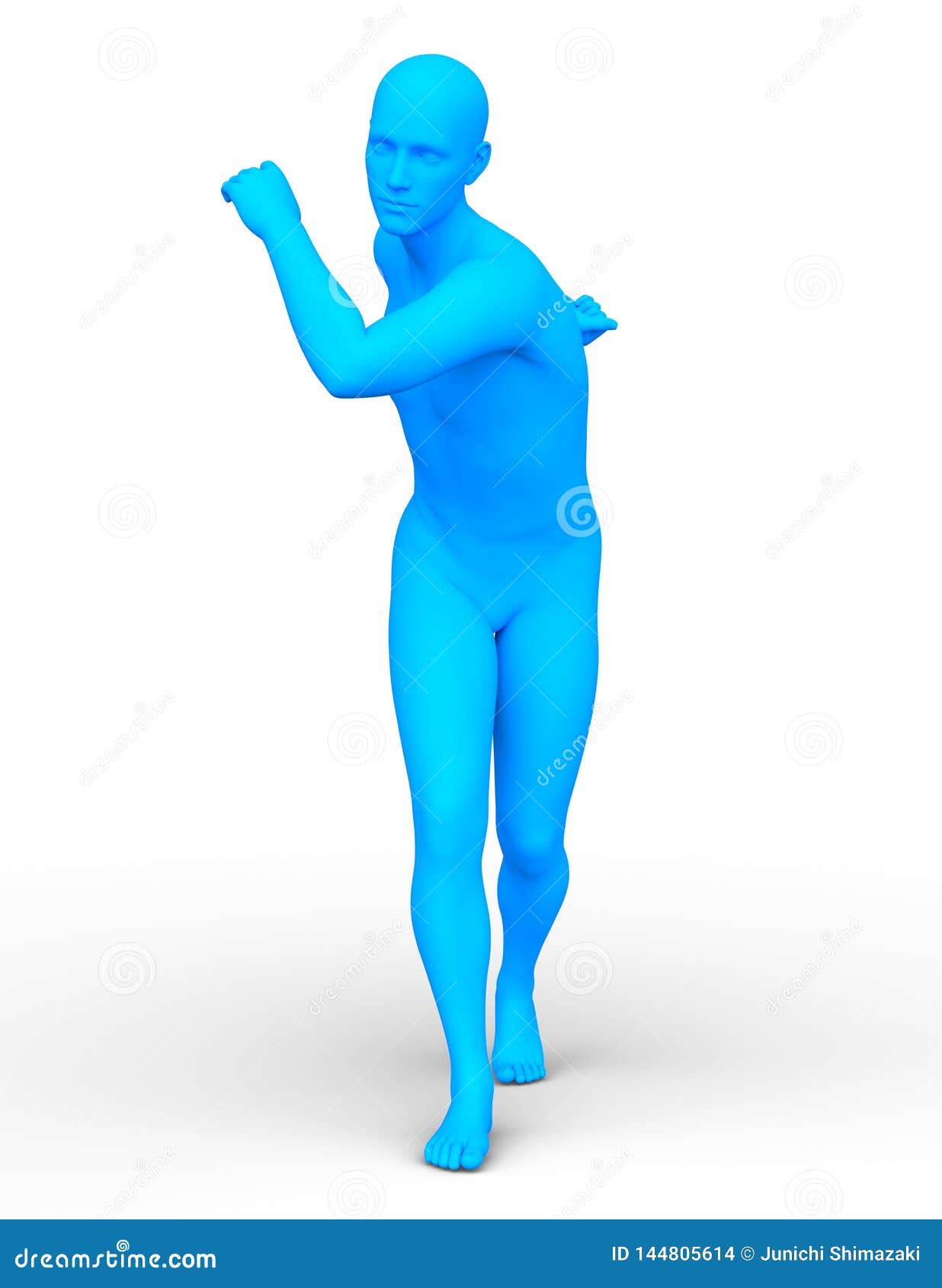 3D CG Rendering of Wire Frame Man Stock Illustration - Illustration of ...