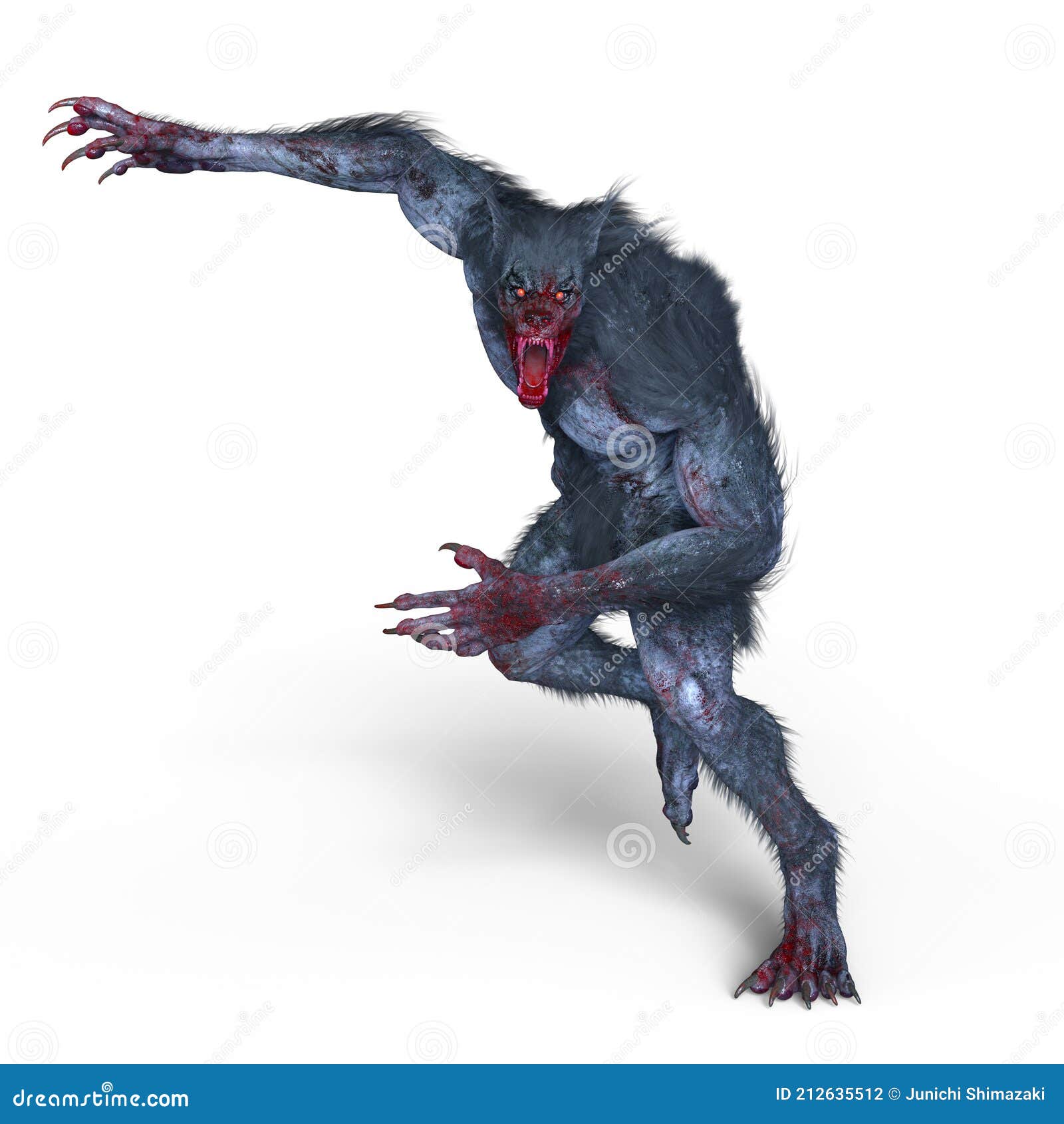 3d Cg Rendu De Loup-garou Monstre Illustration Stock - Illustration du ...