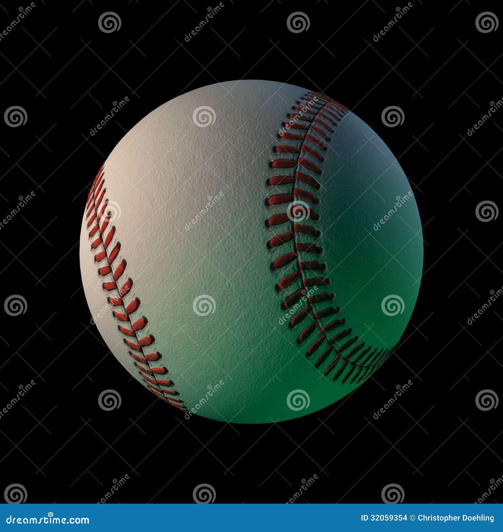 3d cgi baseball stock illustration. Illustration of game - 32059354