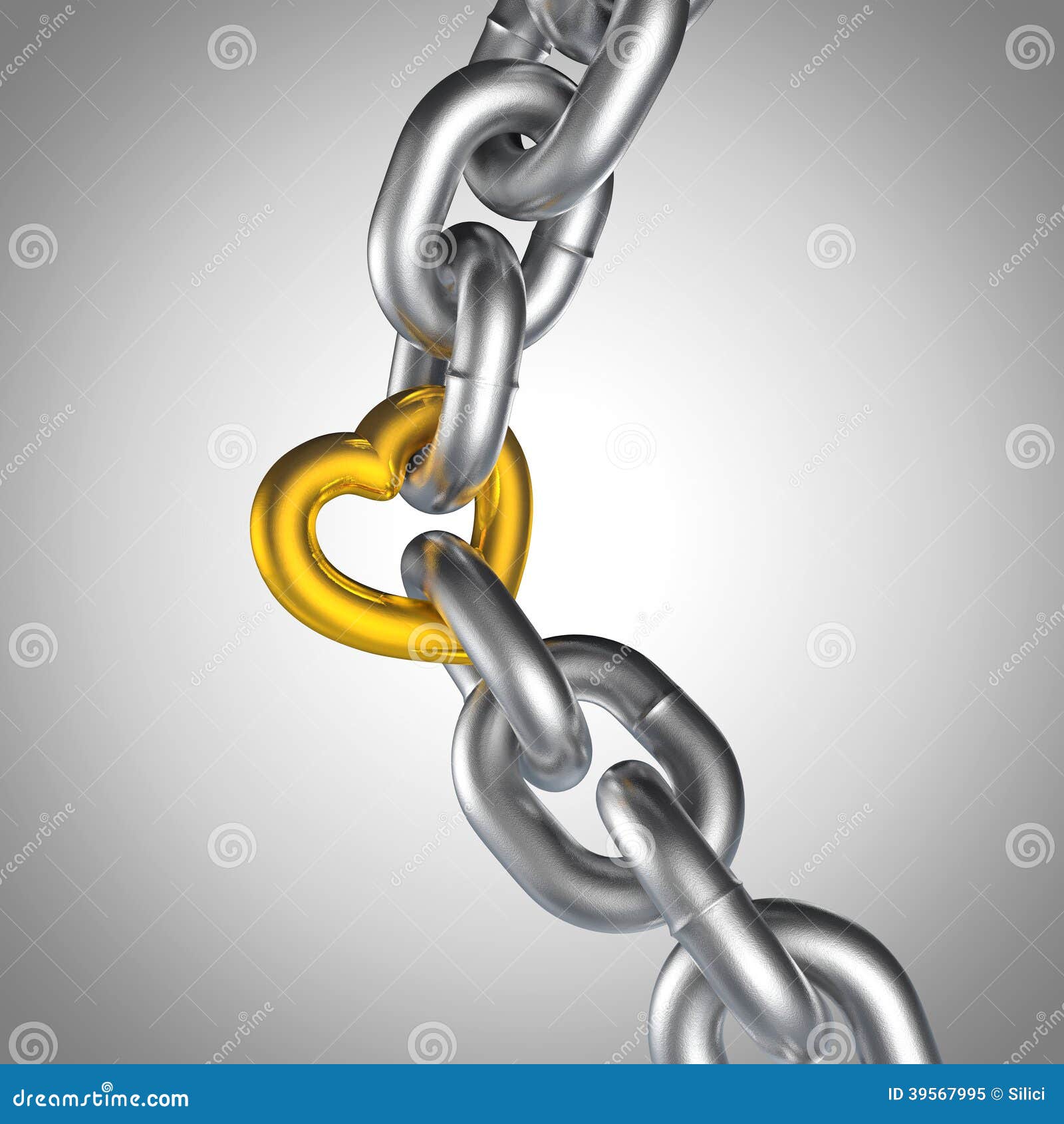 3D Chain Love Set 1 Gold Royalty-Free Stock Photography | CartoonDealer ...