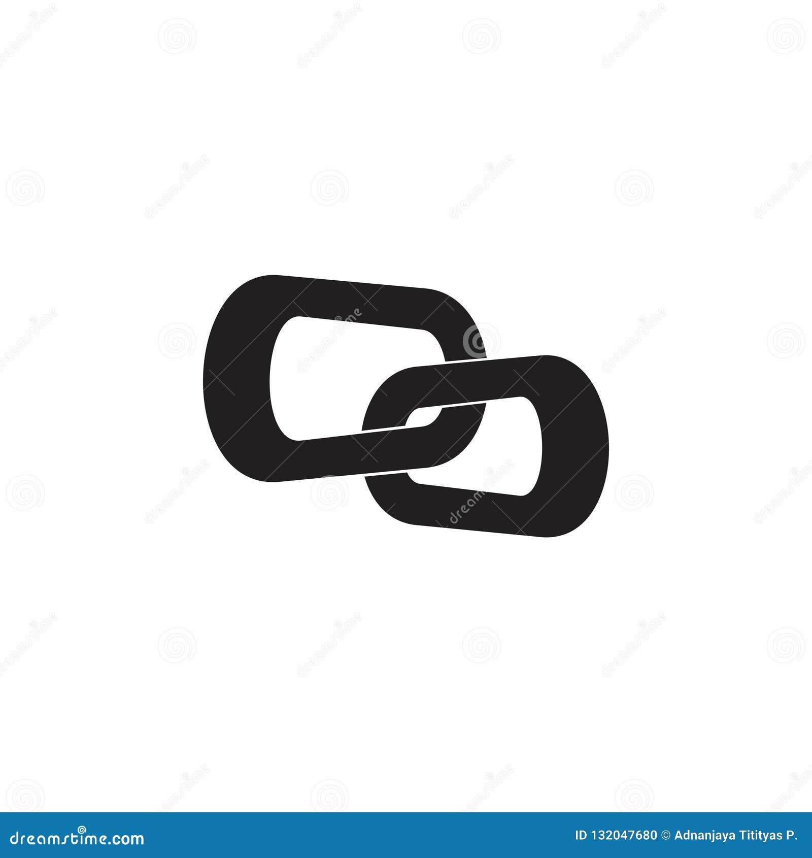 3d chain metal logo vector stock vector. Illustration of industry ...