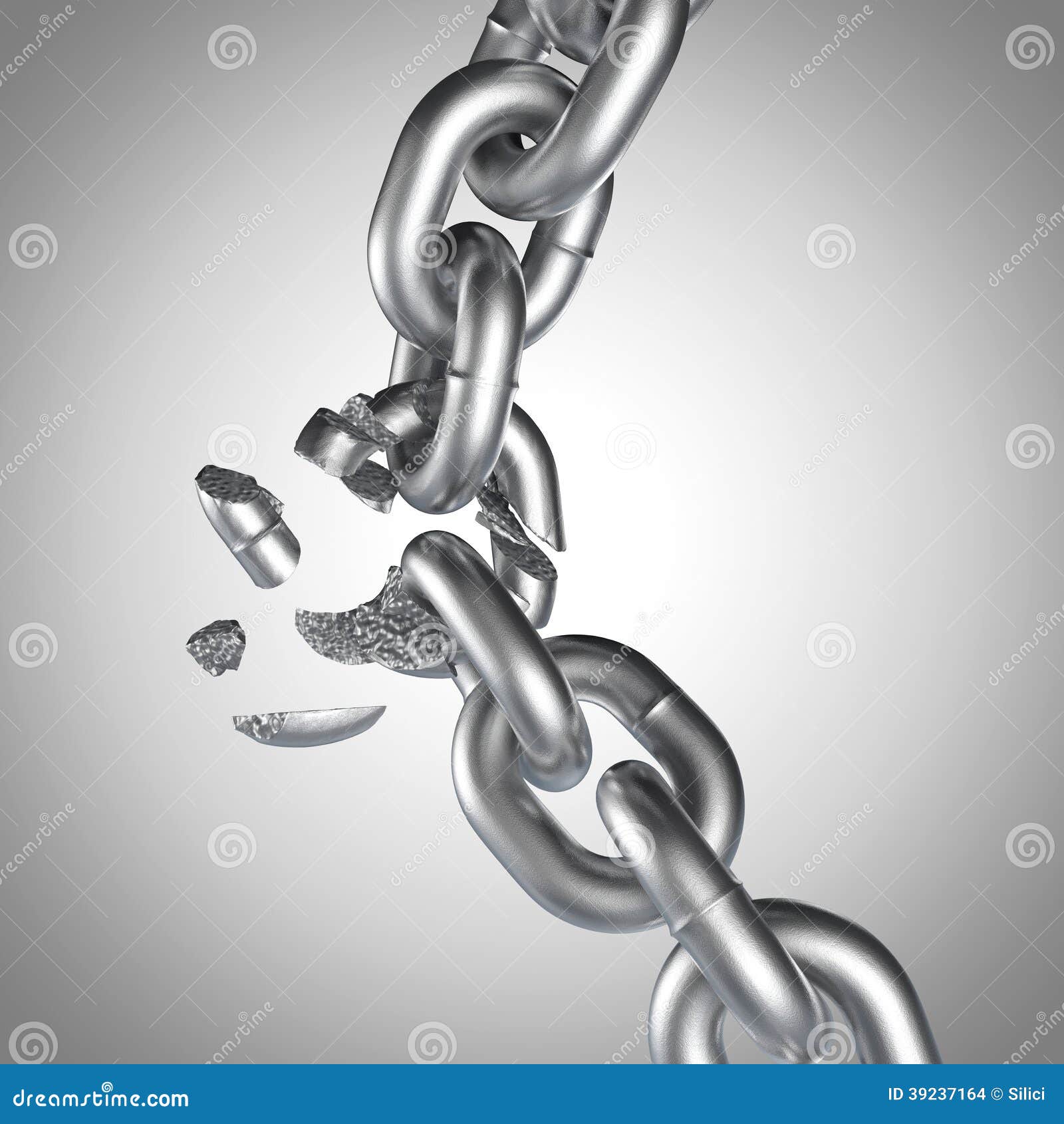 3D Chain Set 3 stock illustration. Illustration of chrome - 39237164
