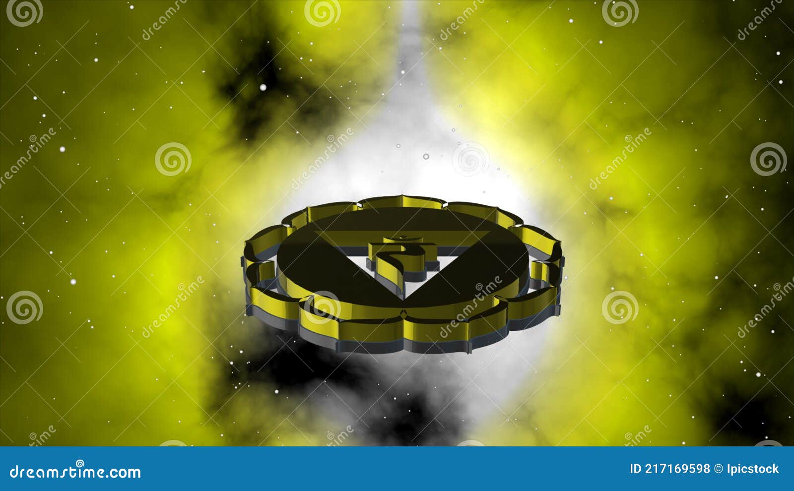 3D Chakra Symbol Solar Plexus Stock Illustration - Illustration of ...