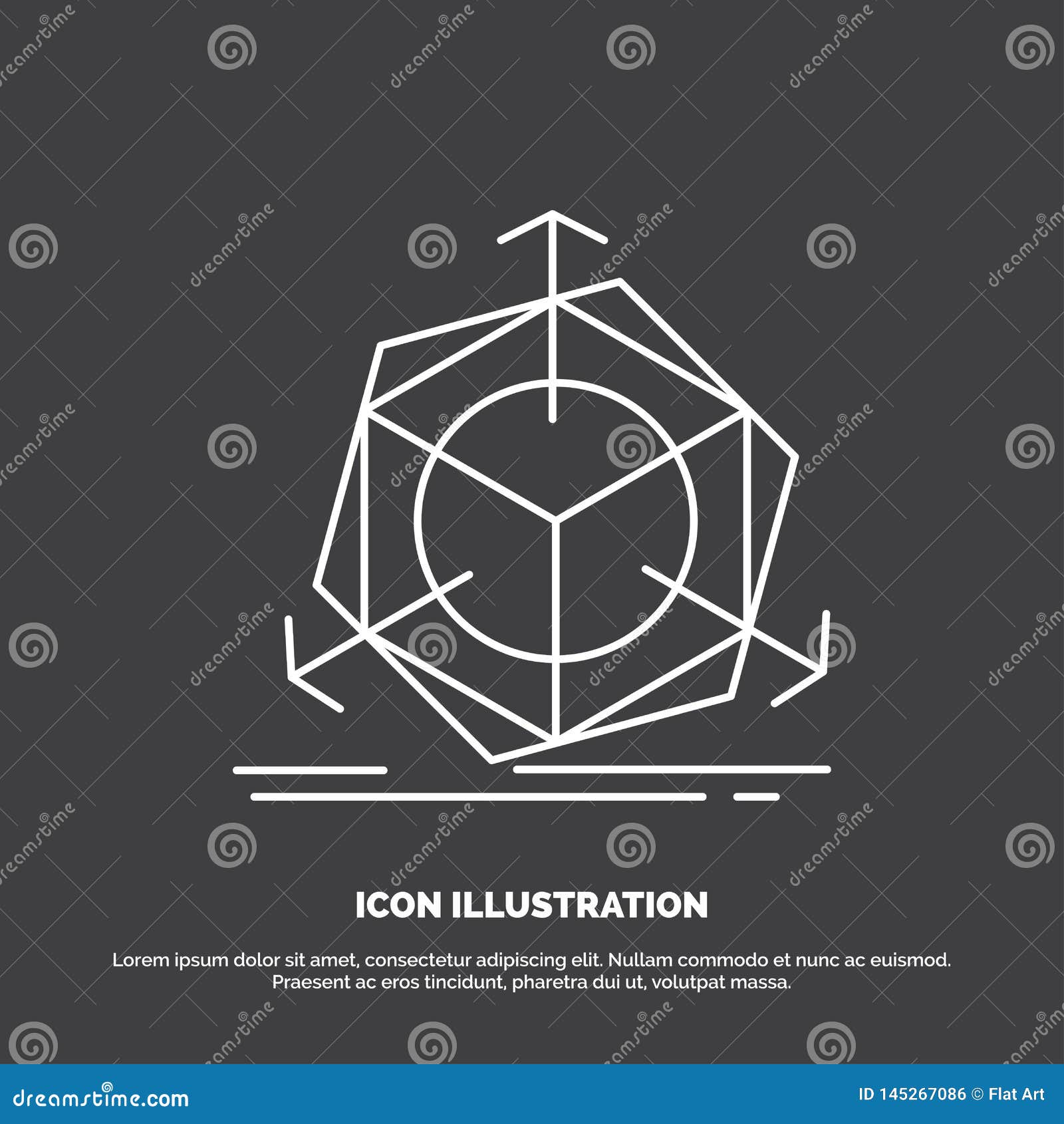 3d, Change, Correction, Modification, Object Icon. Line Vector Symbol for UI and UX, Website or ...
