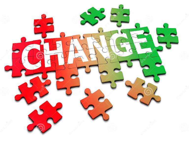 3d Change jigsaw stock illustration. Illustration of resolution - 39263454