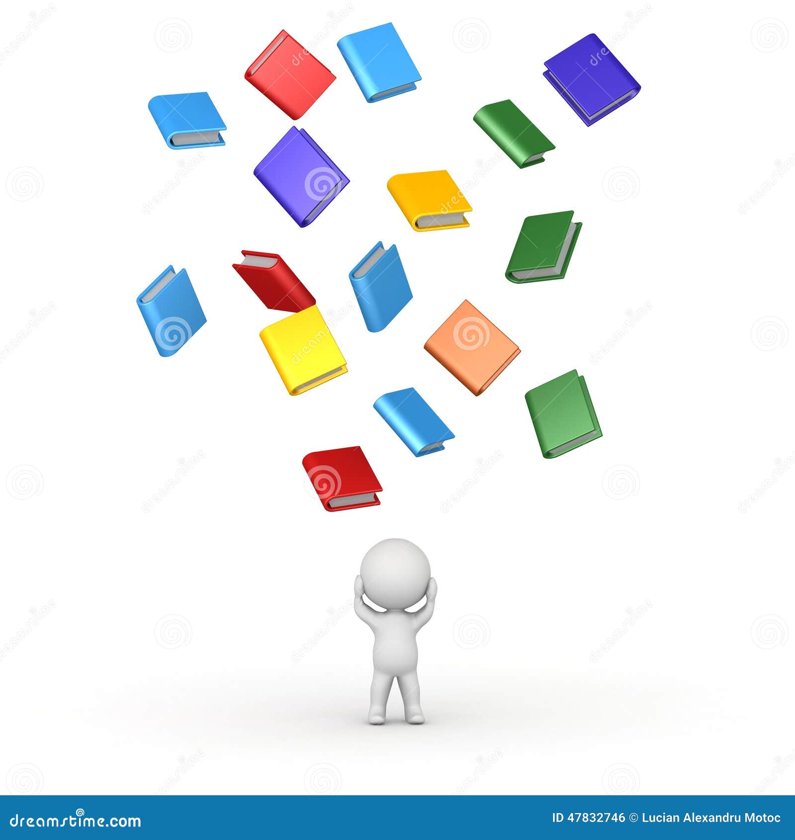 Clipart Of Books Falling