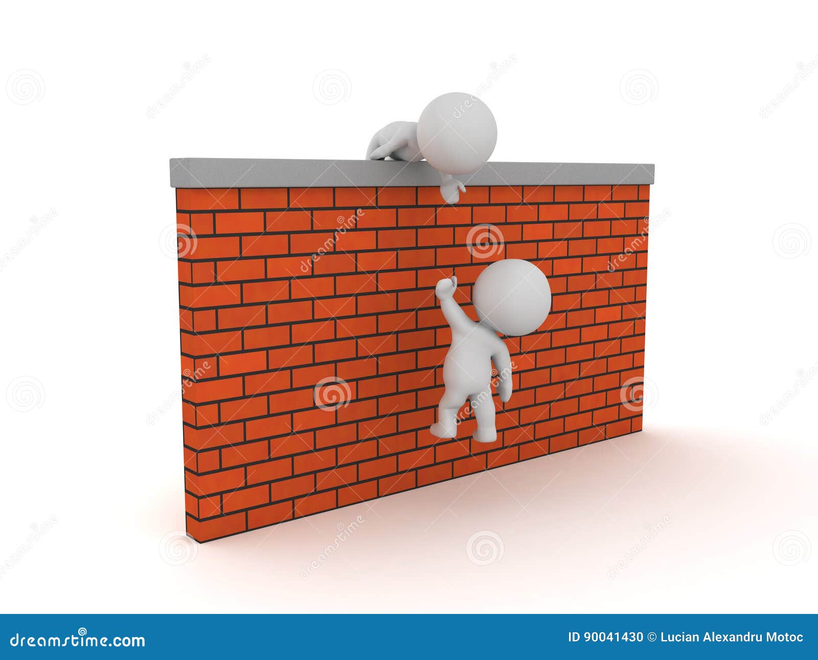 Help Get Over Wall Stock Illustrations – 17 Help Get Over Wall Stock ...