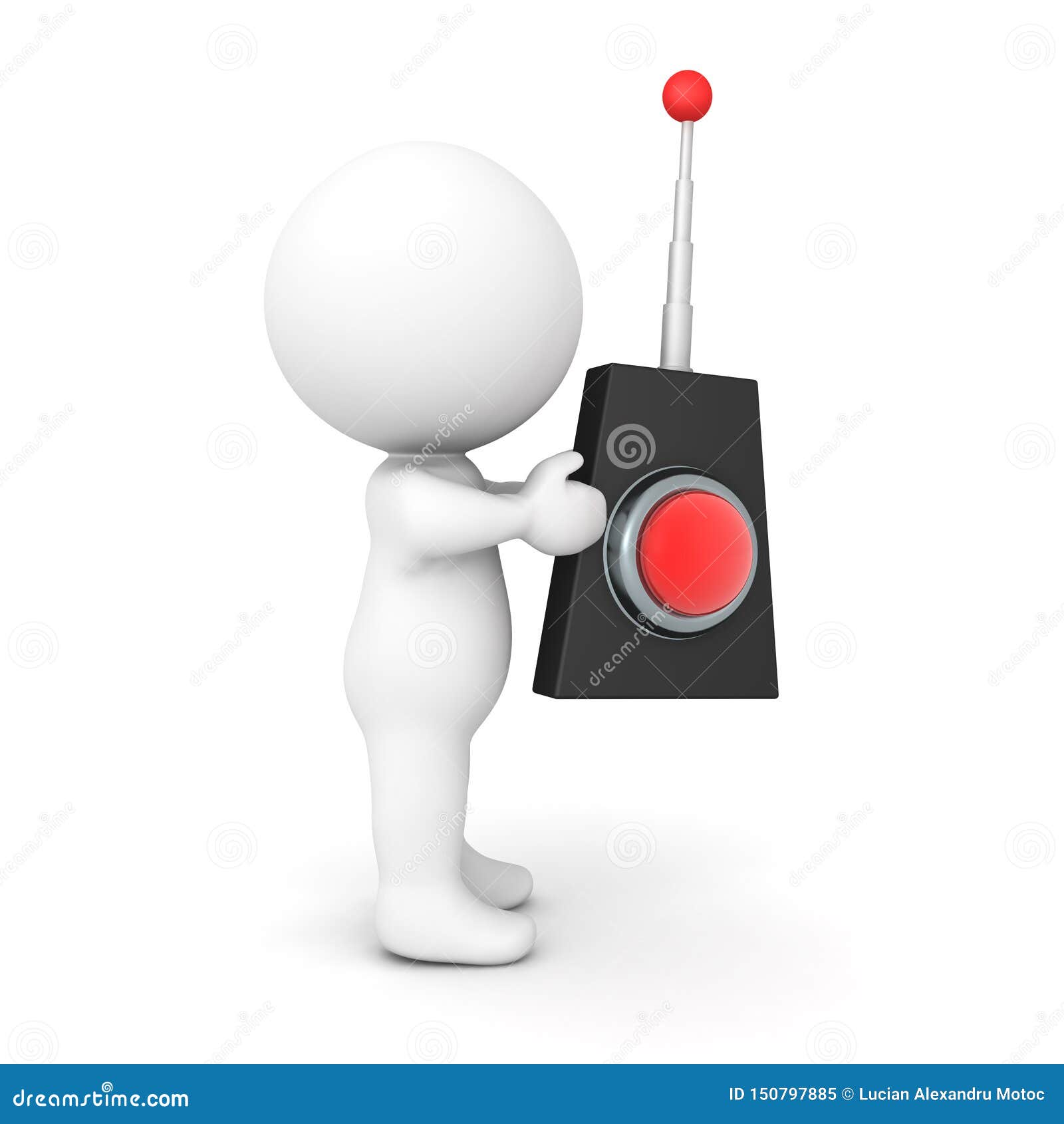 Retro Remote In Traditional Cartoon Style. Vector Illustration Isolated ...