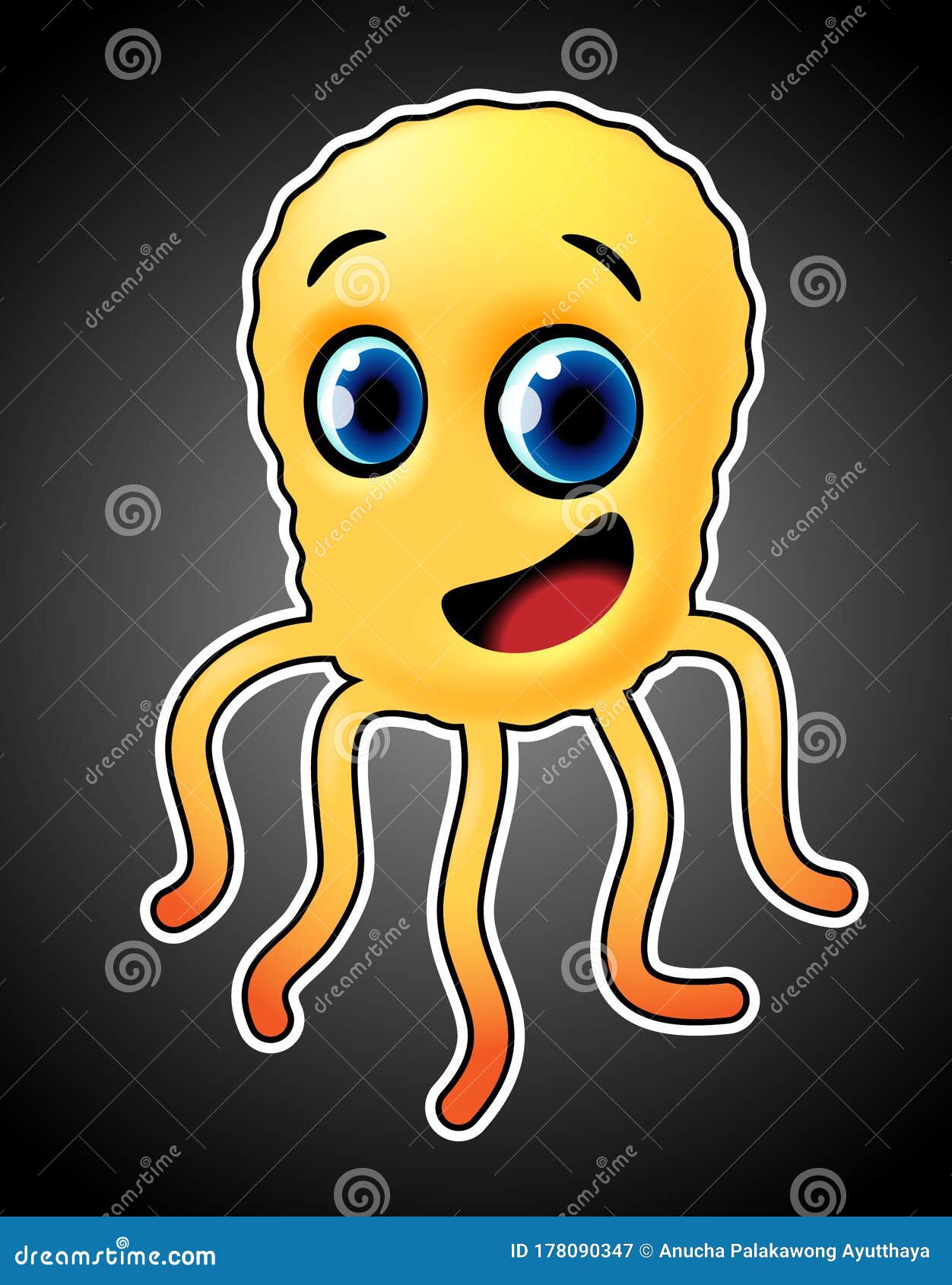 3D Character Illustration. Cute Baby Germs Stock Vector - Illustration ...
