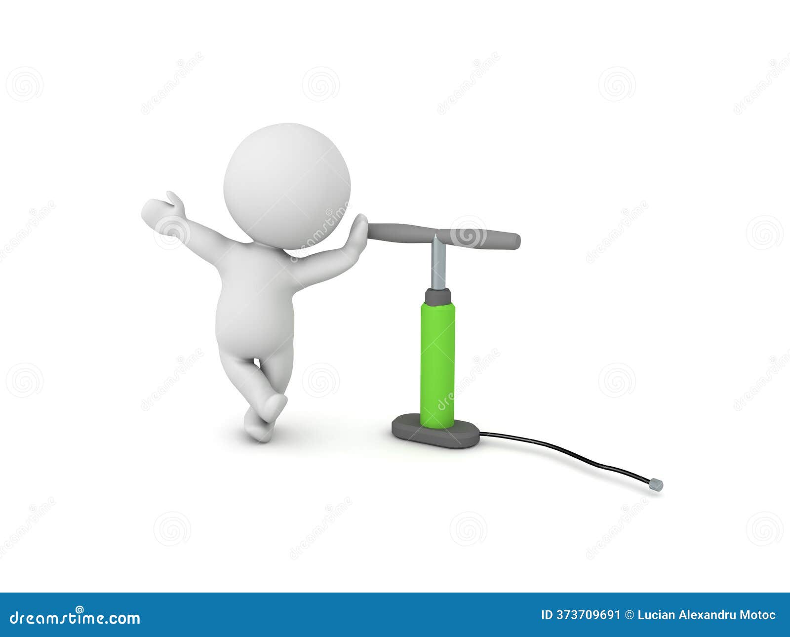 3D Character Leaning On Stage Curtain Stock Photography | CartoonDealer ...