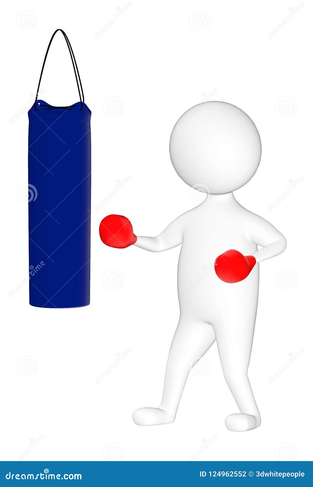 3d character , man boxing stock illustration. Illustration of muscular ...