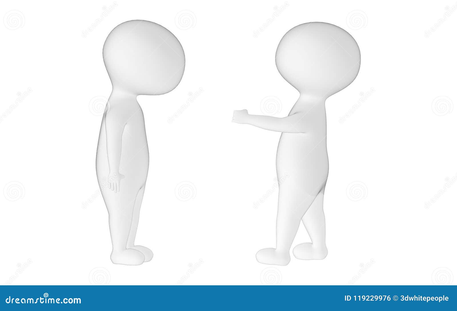 3d Character , Man Character Advising , Support Stock Illustration ...