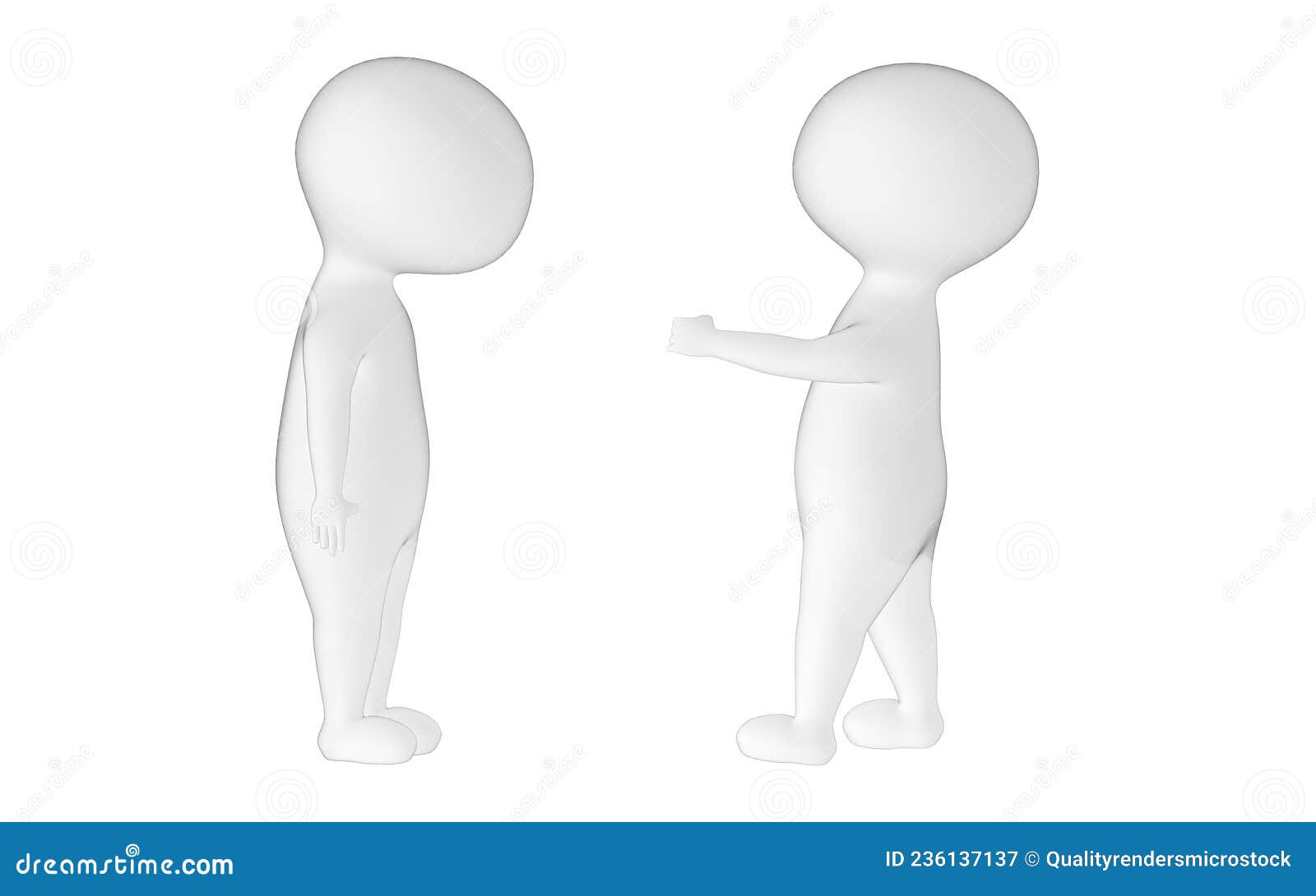 3d Character , Man Character Advising , Support Stock Illustration ...