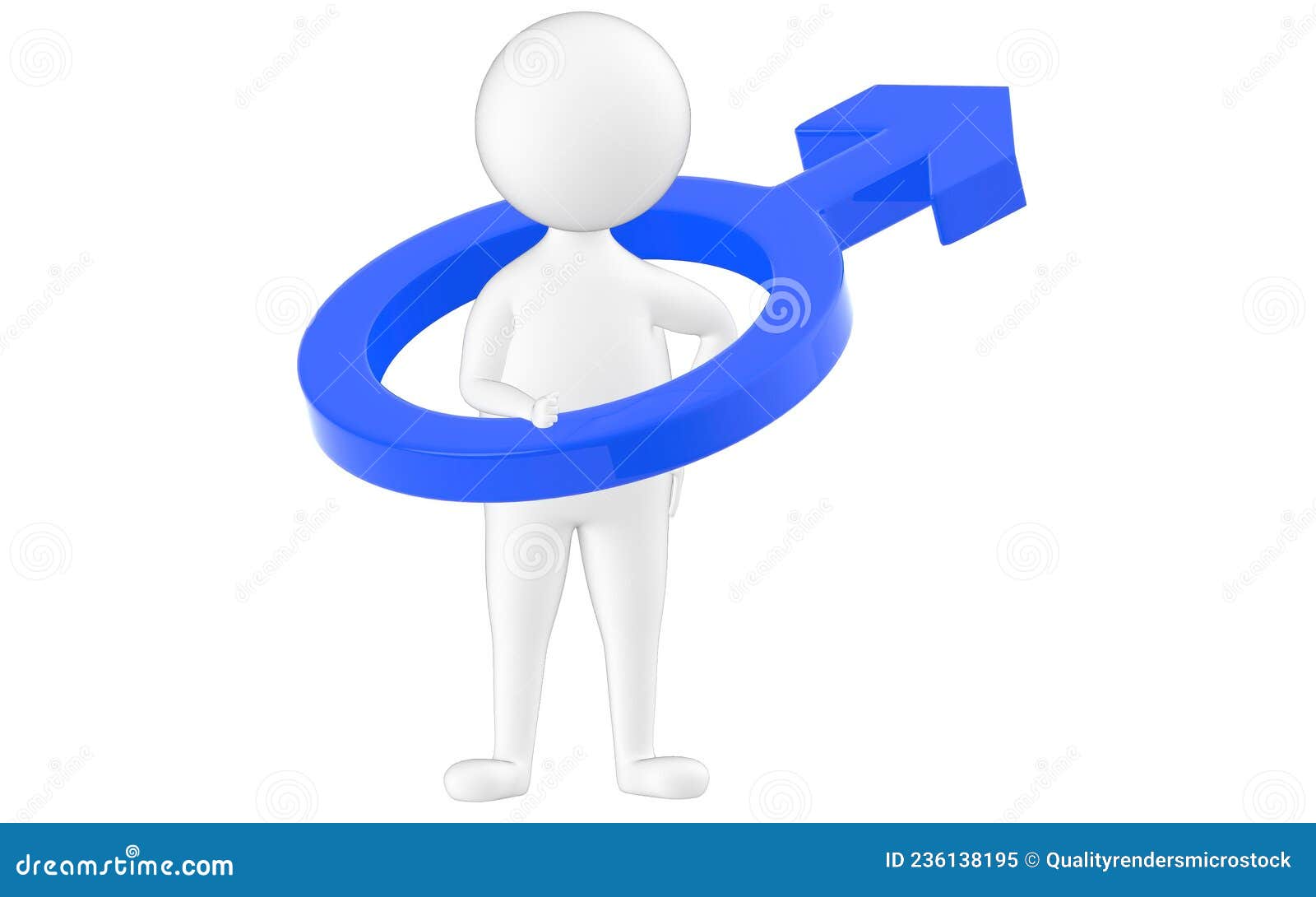 3d Character , Man and Male Sign Stock Illustration - Illustration of ...