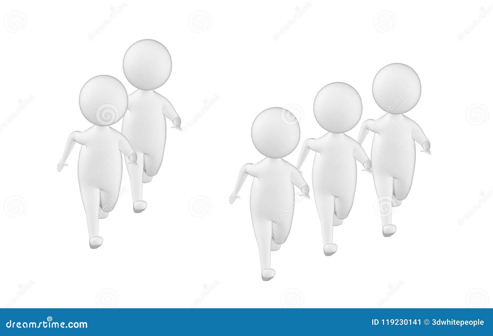 3d Character , Man , Character Running Stock Illustration ...
