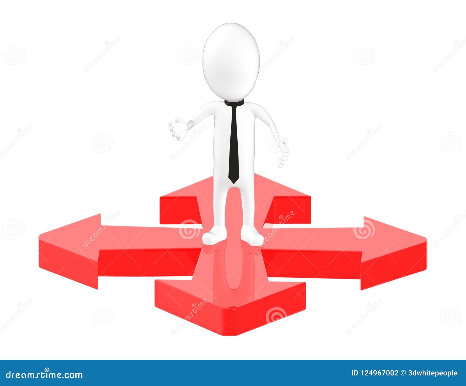 3d Character , Man Standing , Four Direction Arrows , Confused Stock ...