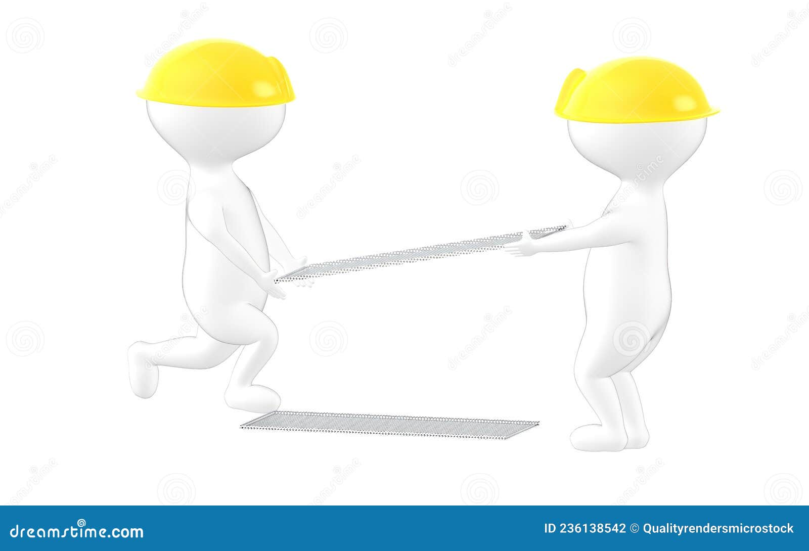 Two Workers Is Lifting The Victim On Transparent Background Cartoon ...
