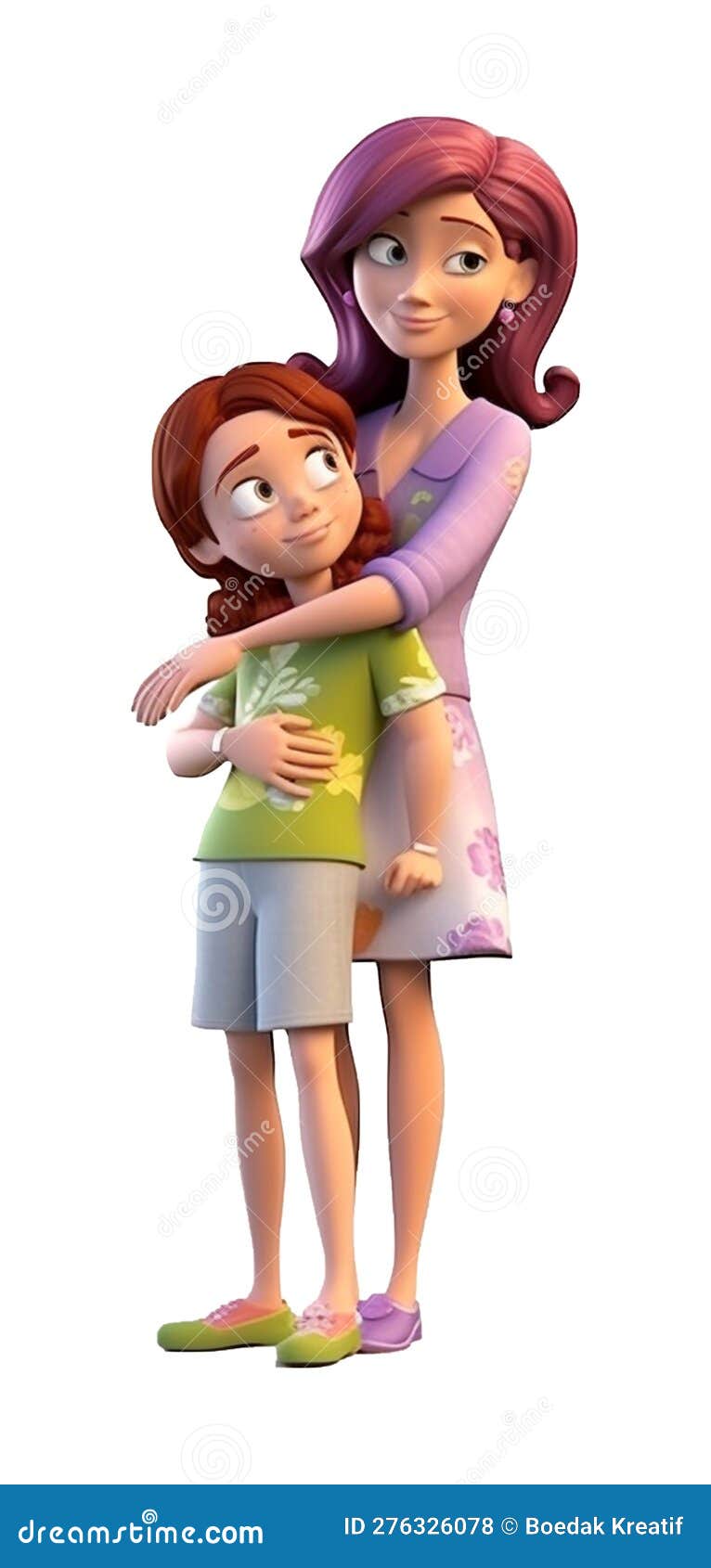 3d Character Of Mother Hugging Her Son Concept Of Happy Mother S Day