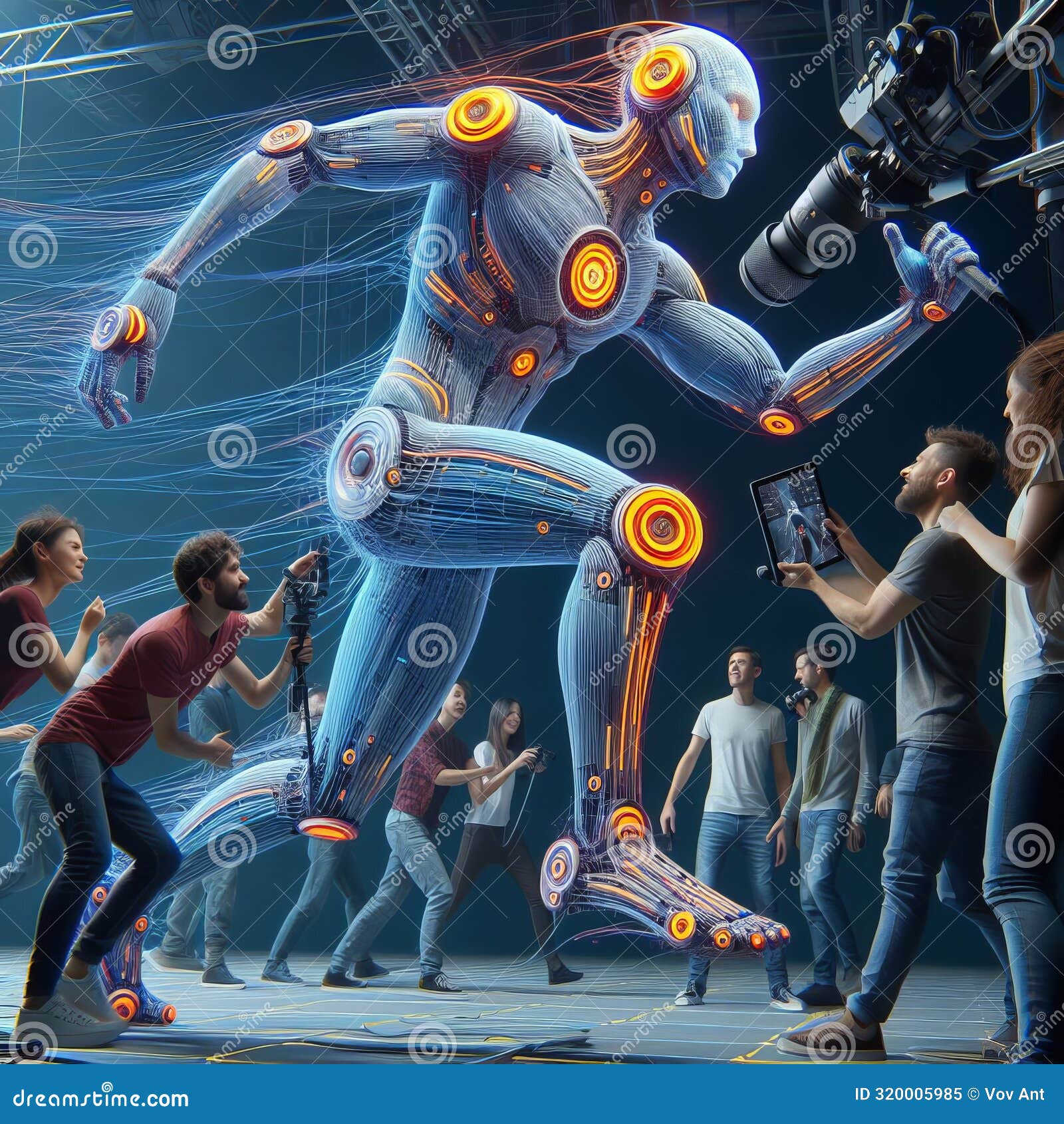 20 40. 3D Character Motion Capture_ Recording and Tran Stock Image ...