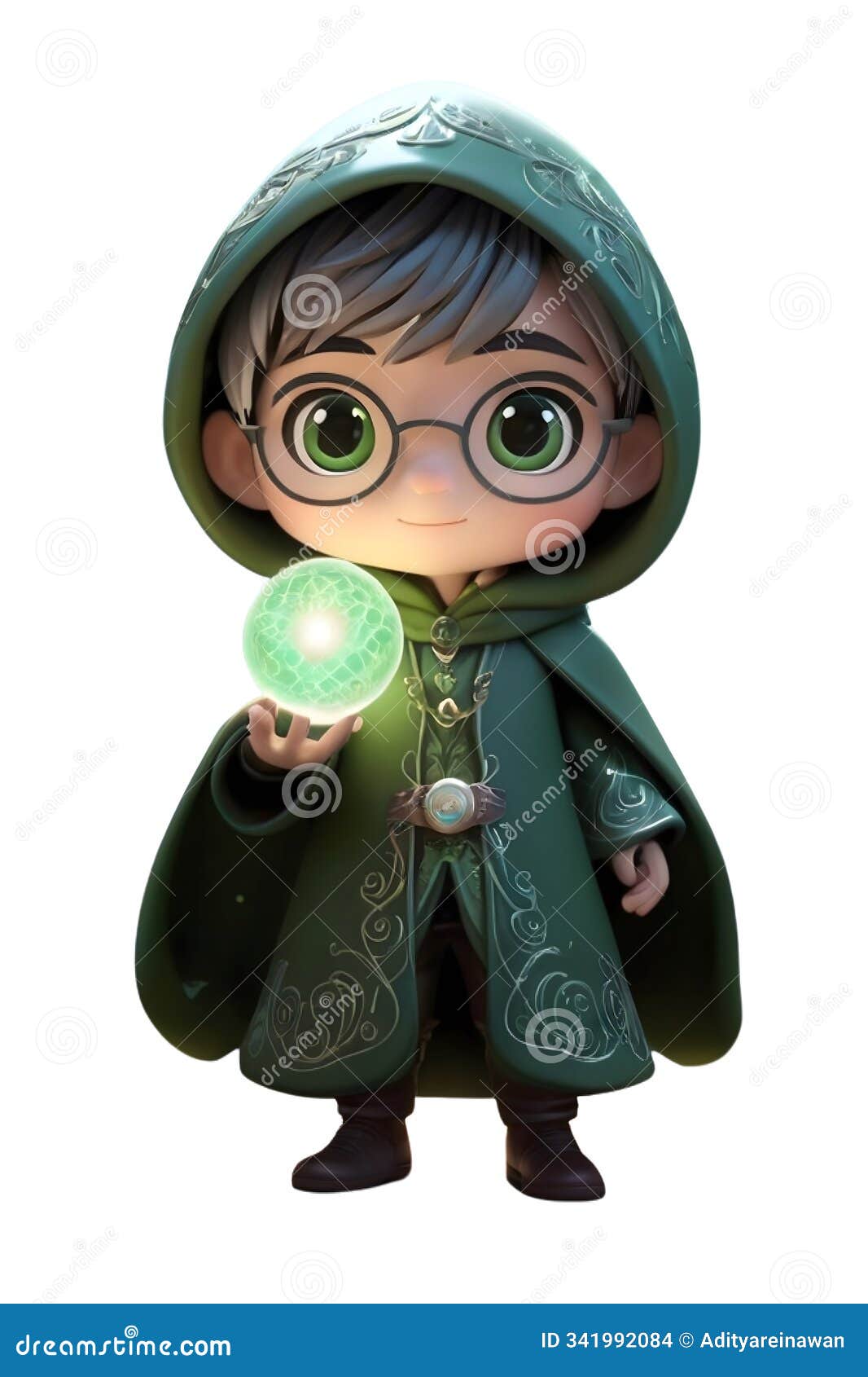 Unique Chibi Illustration Of A Deer As A Samurai Warrior In Traditional ...