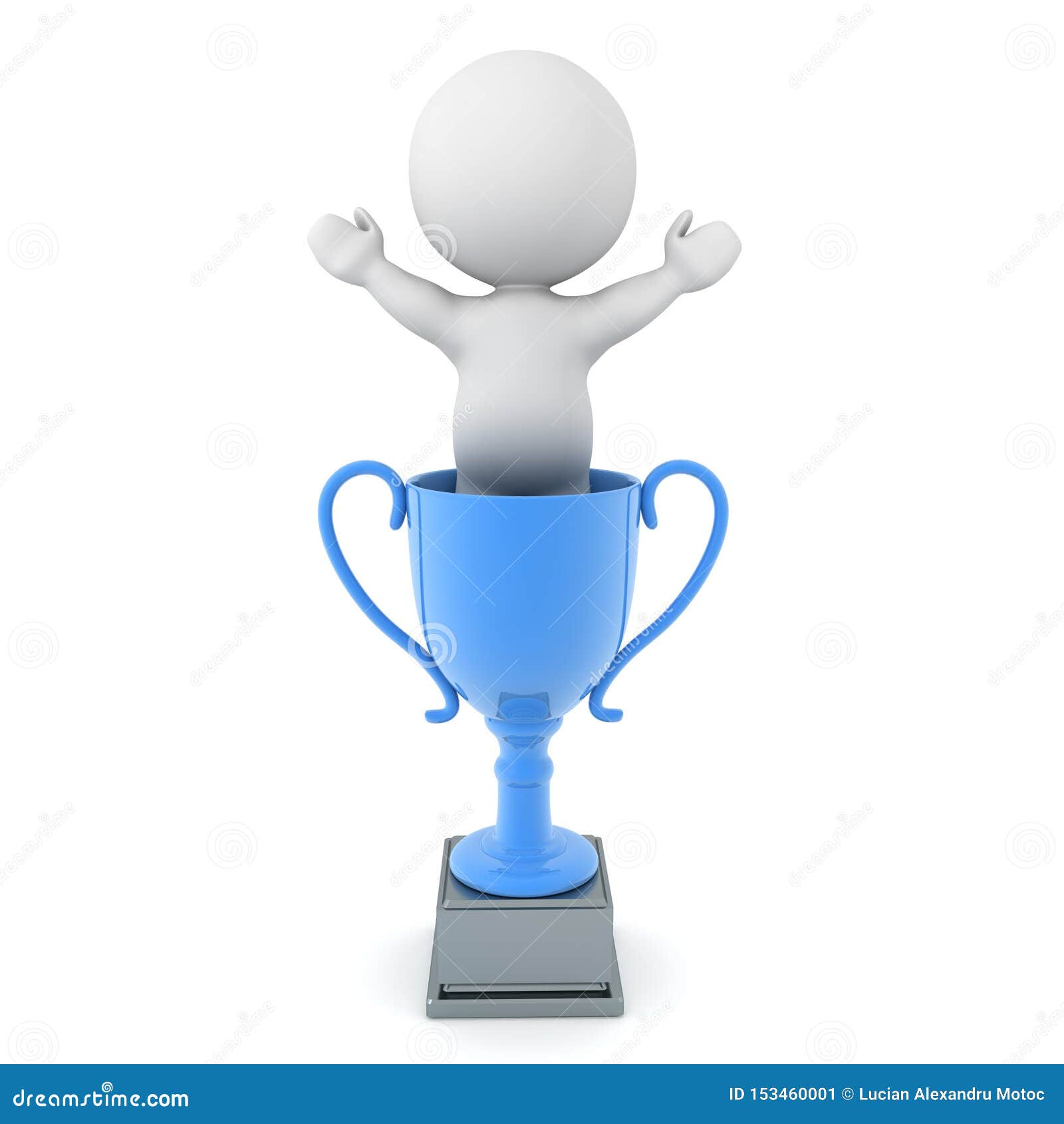 Victorious Man Standing On Top Holding A Flag. Cartoon Vector ...