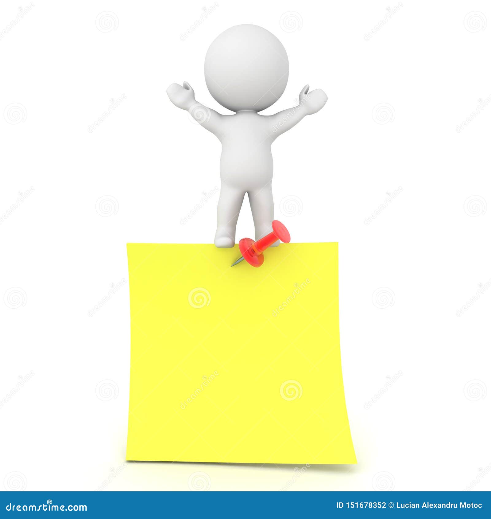 Victorious Man Standing On Top Holding A Flag. Cartoon Vector ...