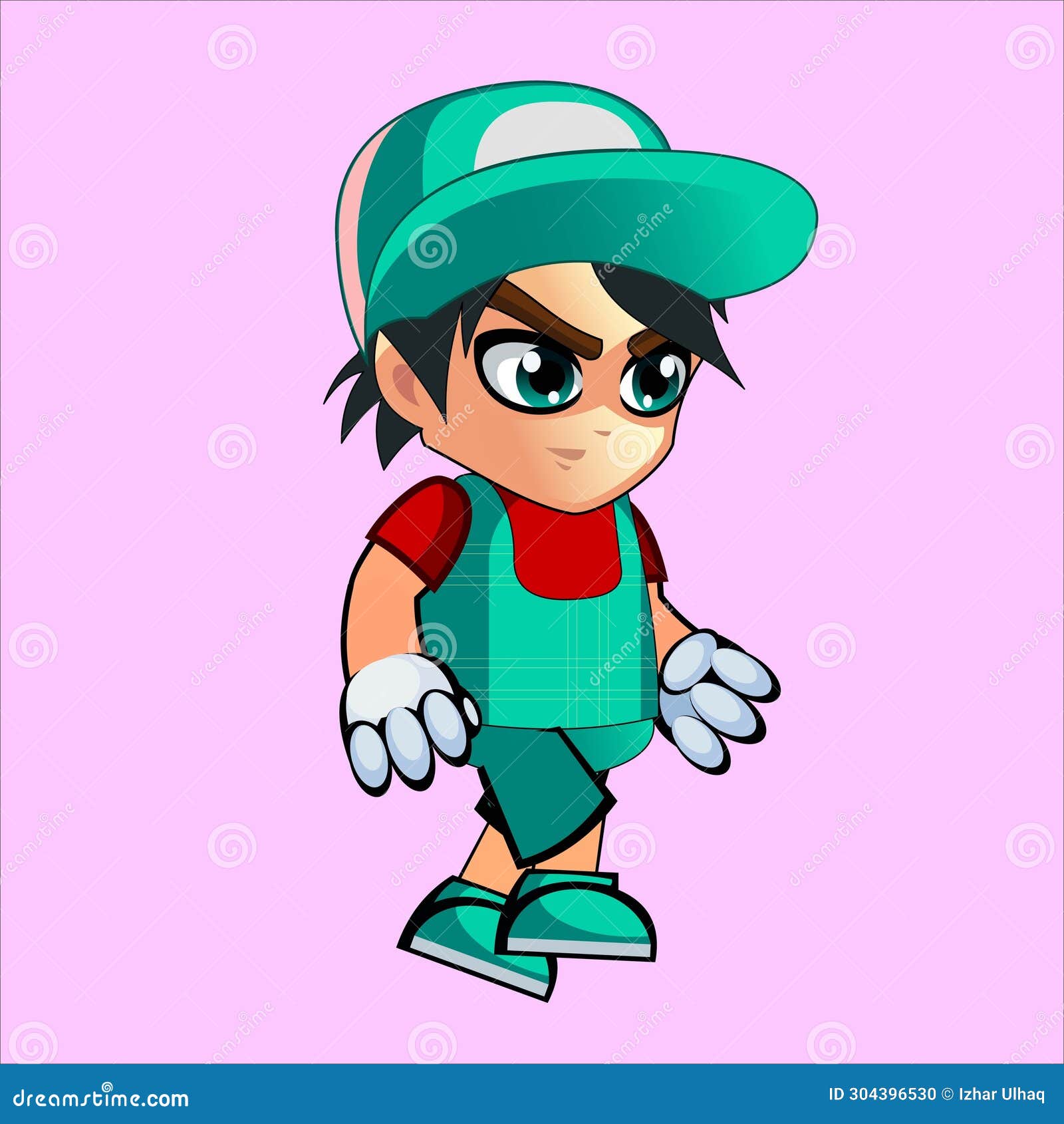 2d Character Walk Animation Pose 3 Vector Illustration Stock ...