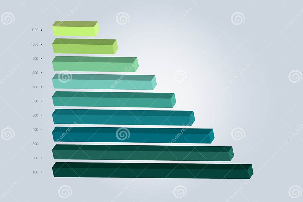 3D Chart, Graph. Simply Color Editable Stock Vector - Illustration of ...