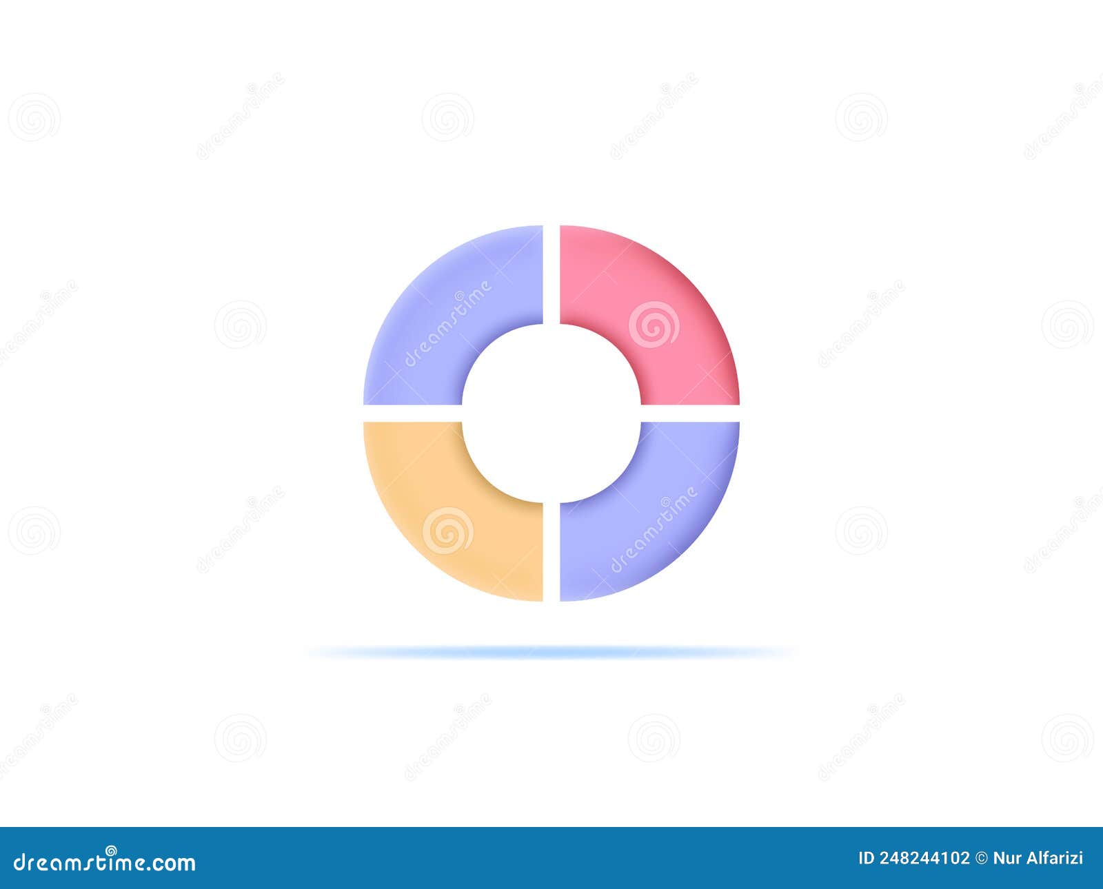 3d Chart Infographic Icon. Minimalis Vector Stock Vector - Illustration ...