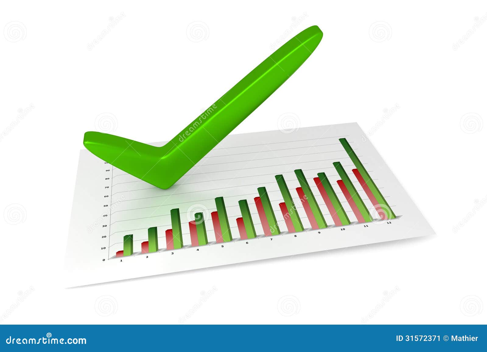 3D Chart - Success stock illustration. Illustration of economy - 31572371