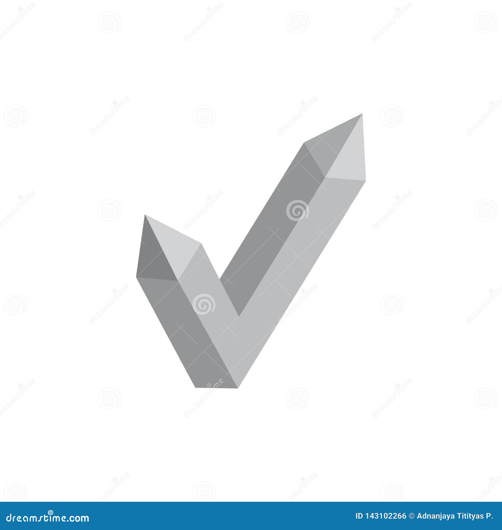3d Check Mark Decoration Vector Stock Vector - Illustration of check ...